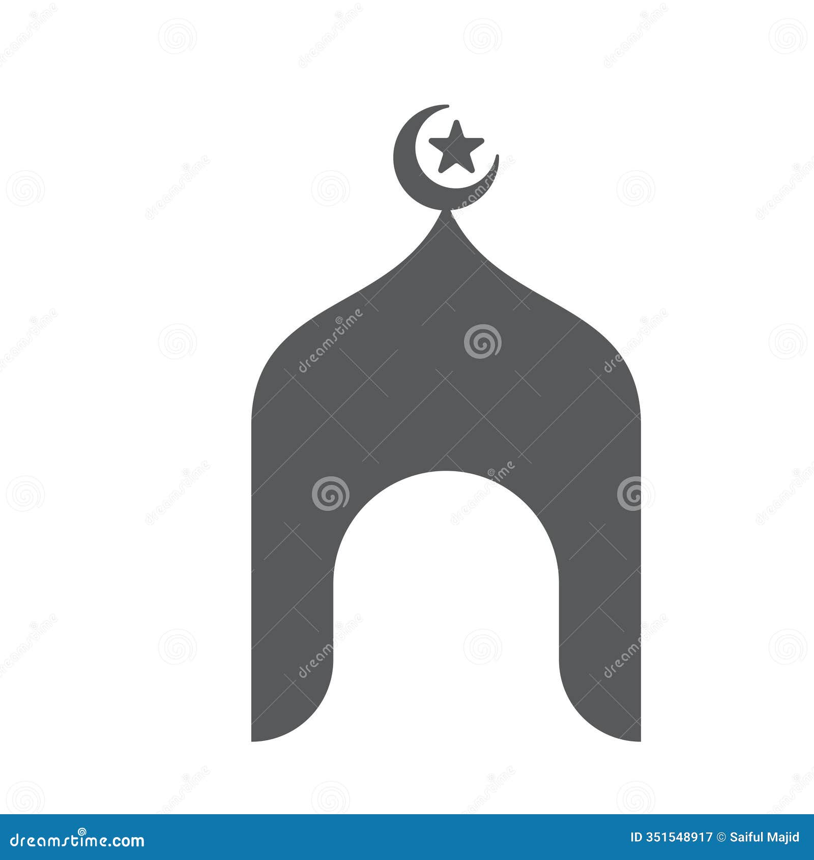 Mosque Logo Template Icon stock illustration. Illustration of creative ...