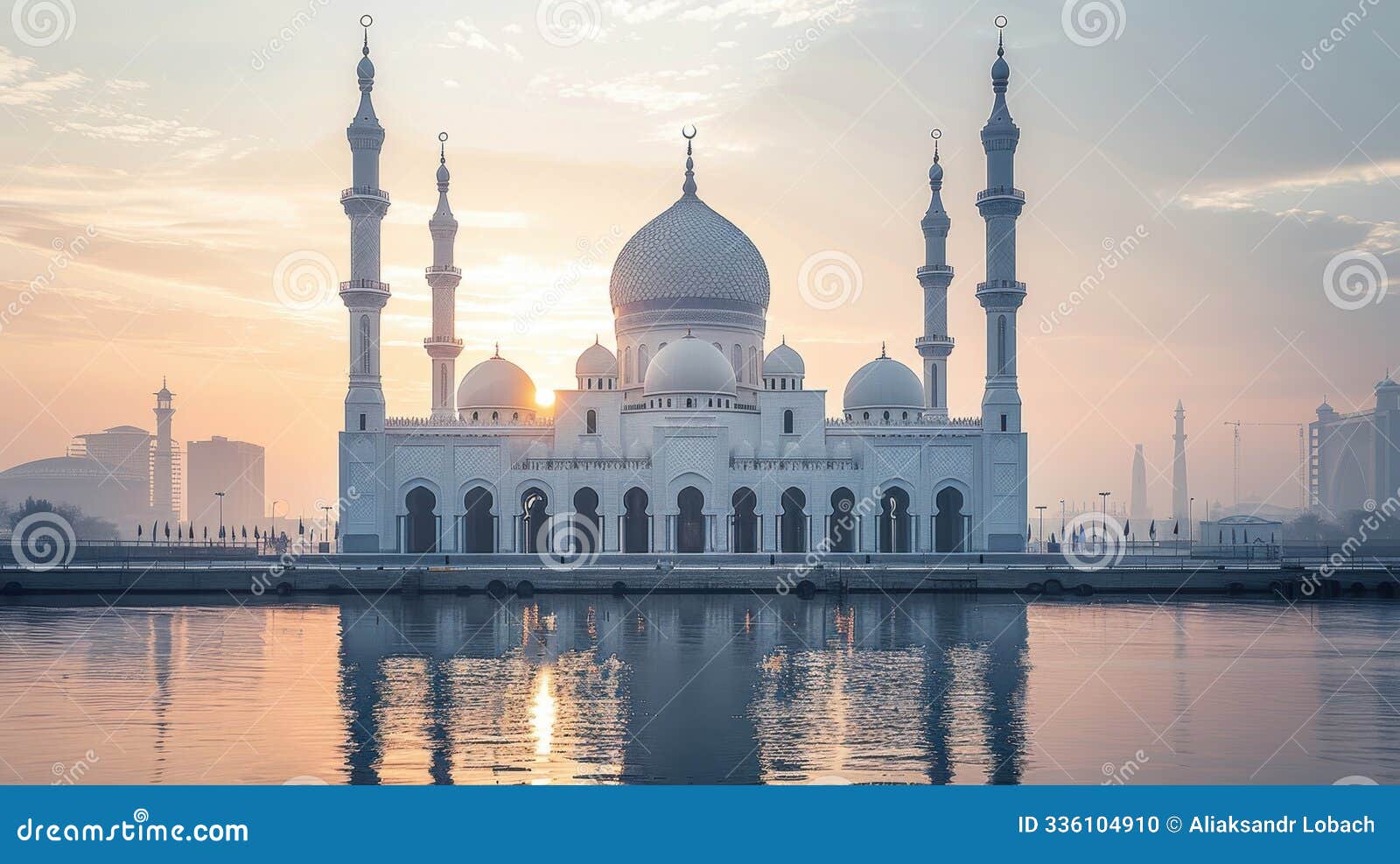 The Mosque is Made in the Traditions of Islamic Architecture. Eastern ...