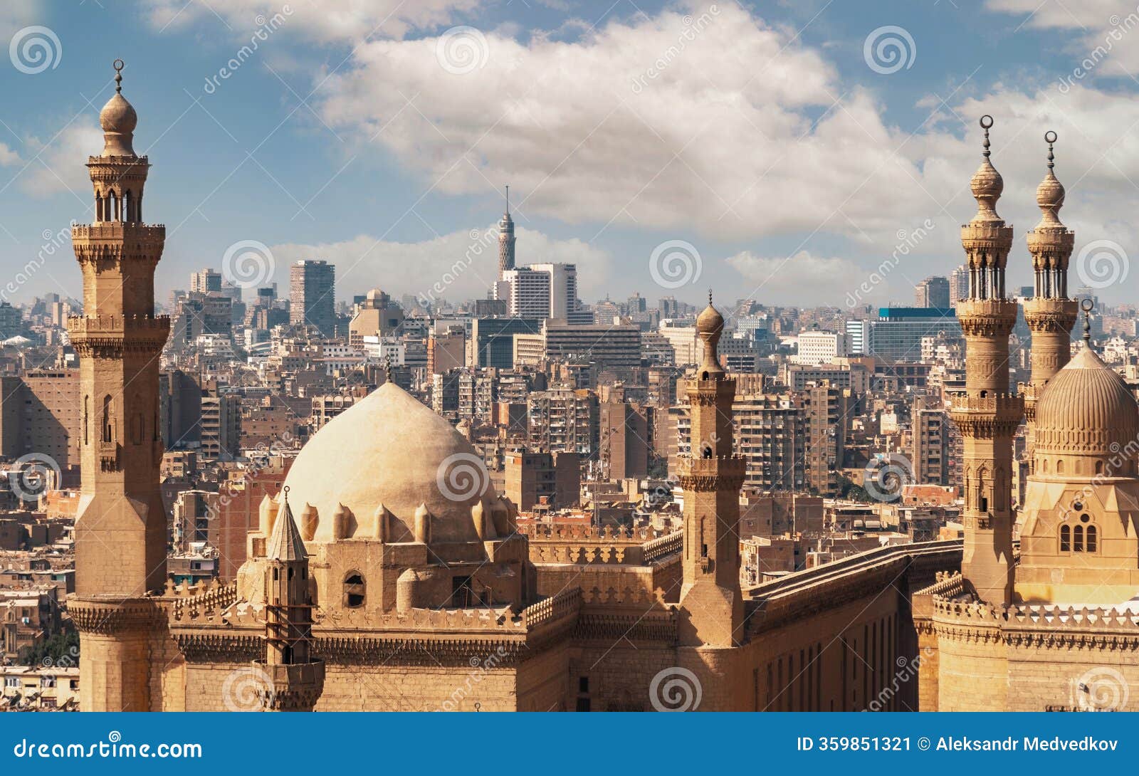 Mosque Madrasa of Sultan Hasan Stock Image - Image of hasan, africa ...