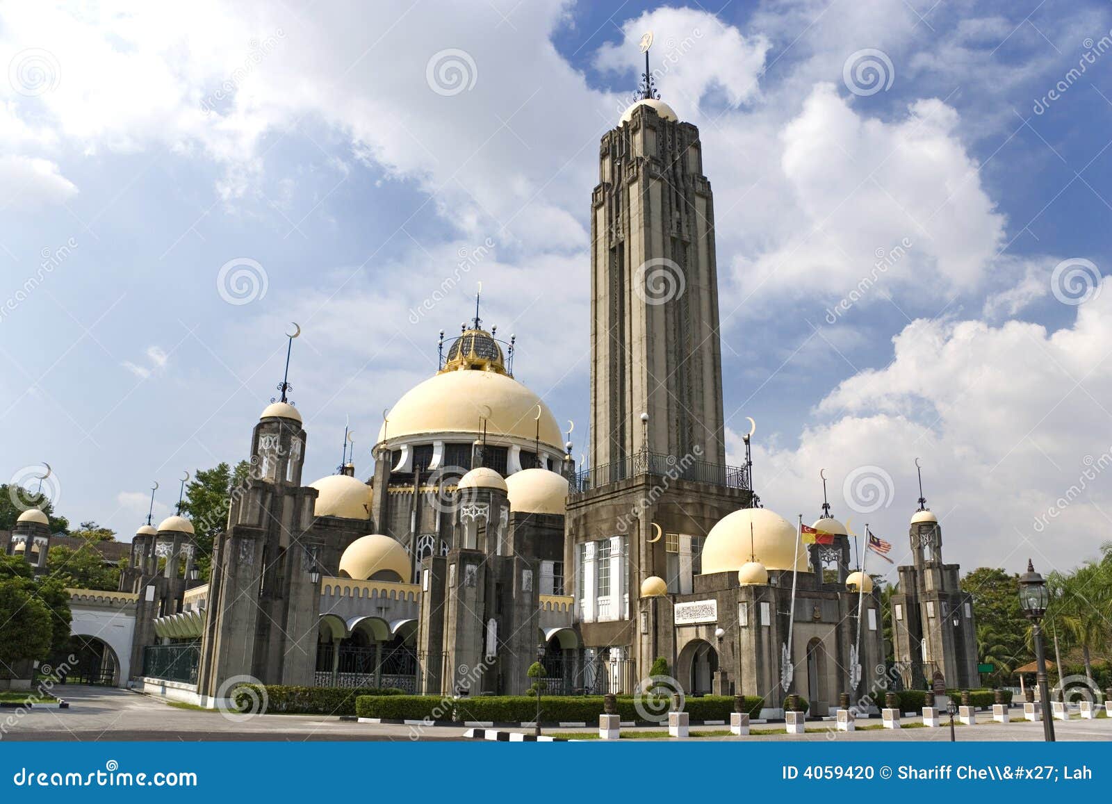Mosque in Malaysia stock photo. Image of balcony, malaysia - 4059420