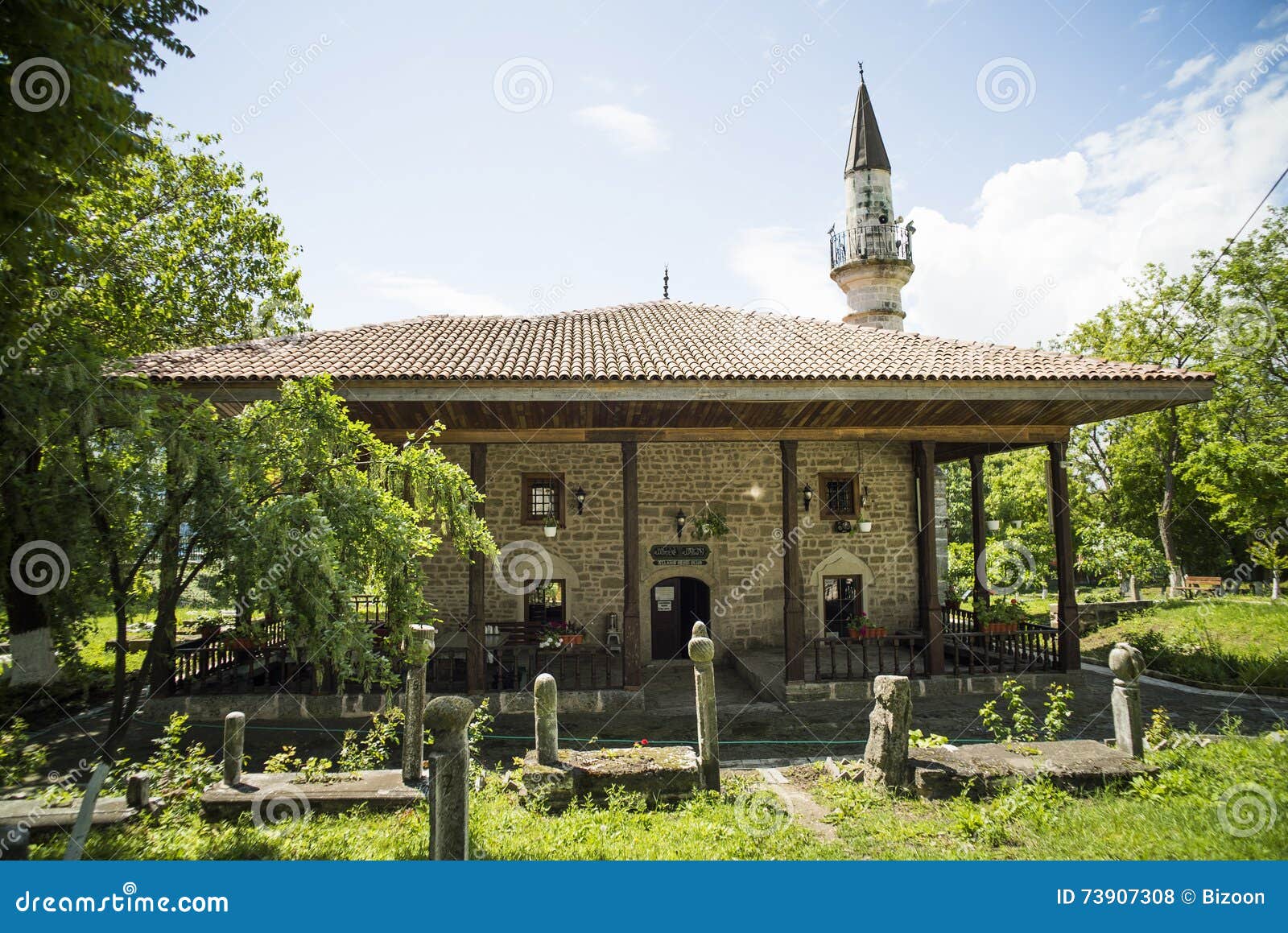 Mosque in Mangalia, Romania Stock Photo - Image of muslim, blue: 73907308