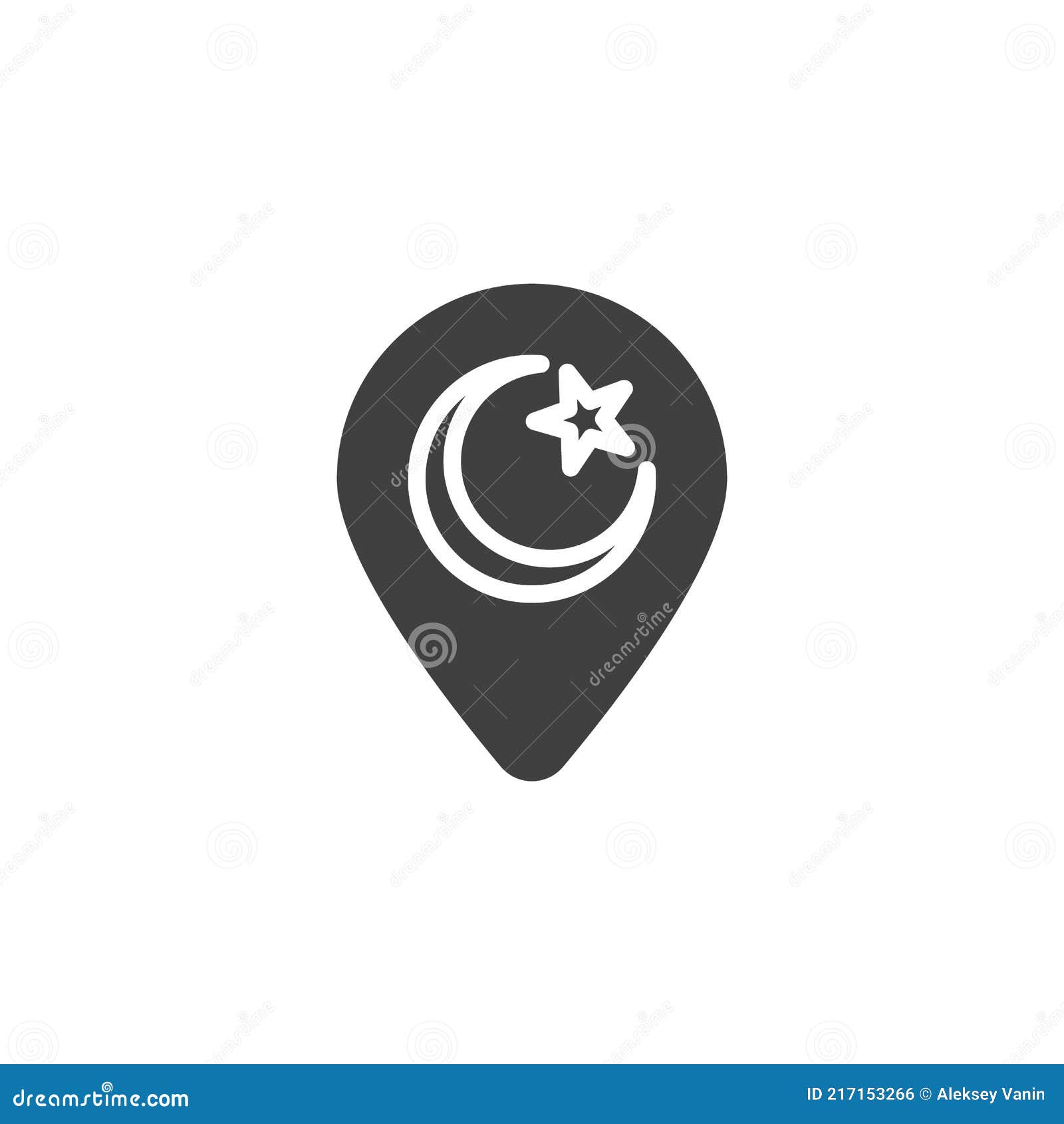 Mosque Map Pointer Vector Icon Stock Illustration - Illustration of ...