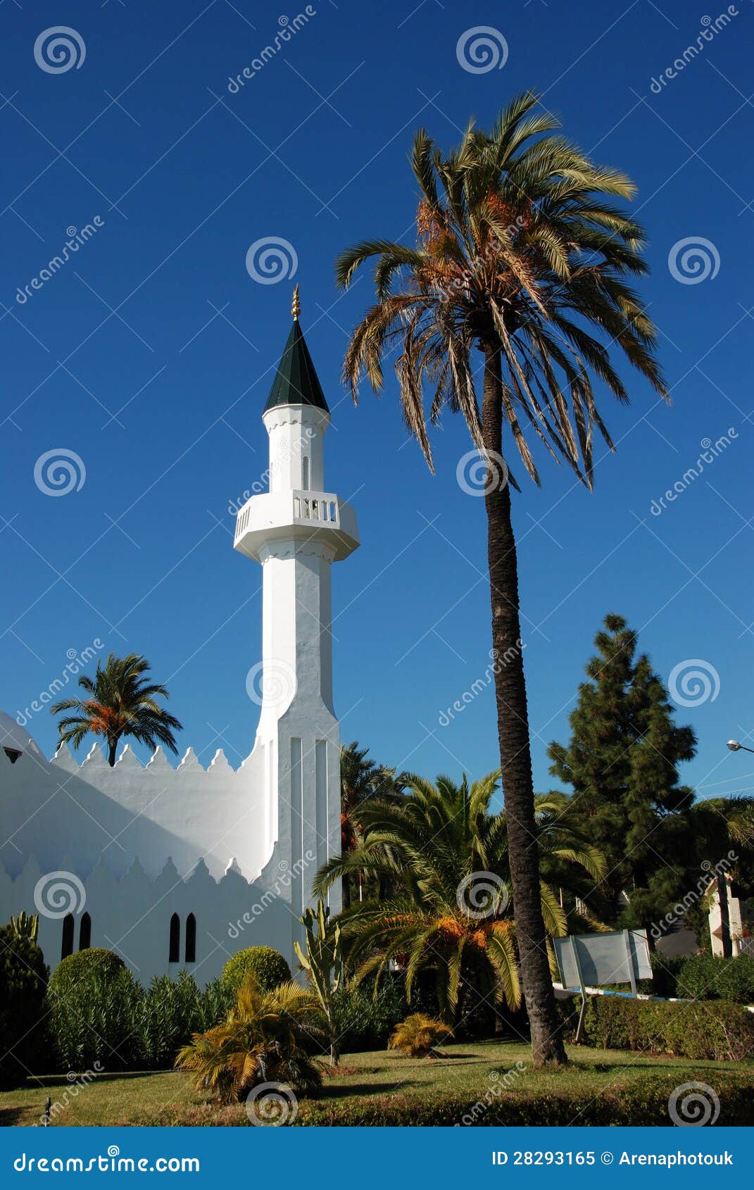 Mosque, Marbella, Spain. stock image. Image of religious - 28293165