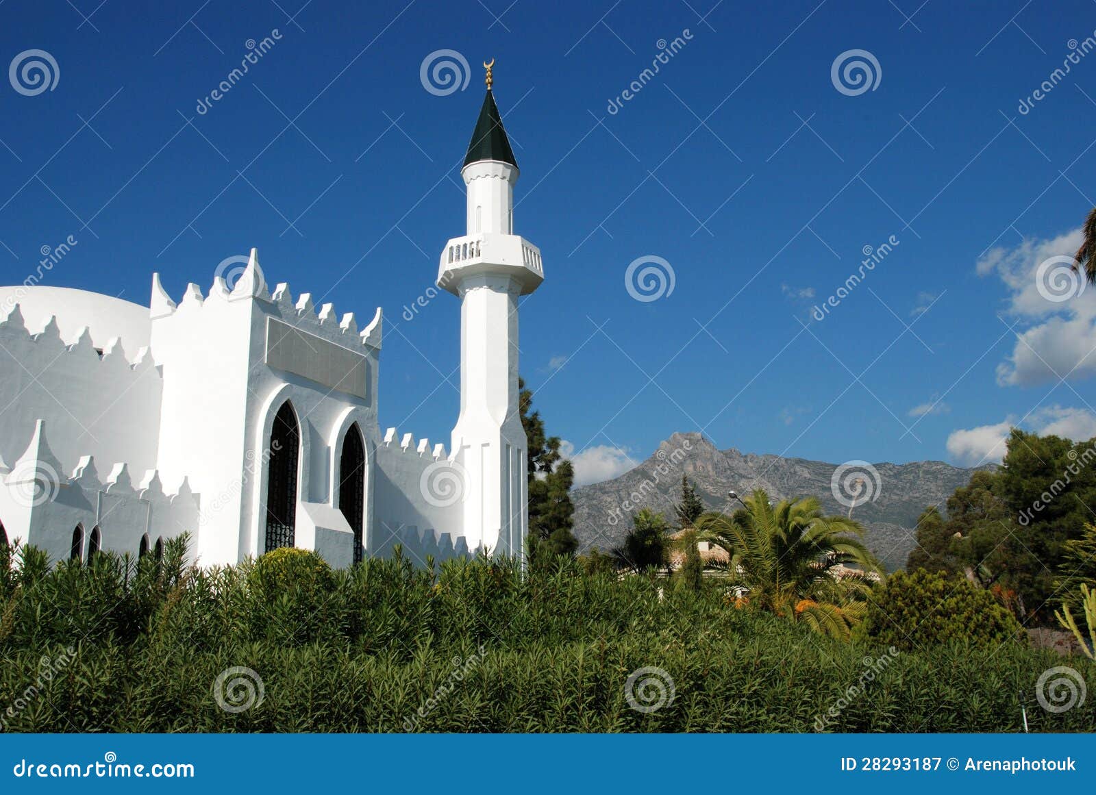 Mosque, Marbella, Spain. stock image. Image of churches - 28293187