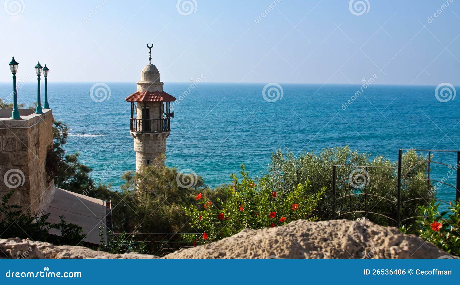 Mosque on the Mediterranean Stock Photo - Image of travel, sound: 26536406