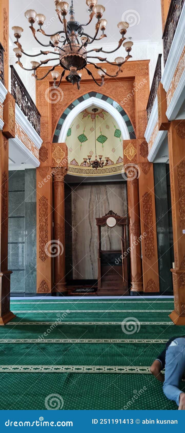 Mosque mimbar mesjid stock image. Image of building - 251191413