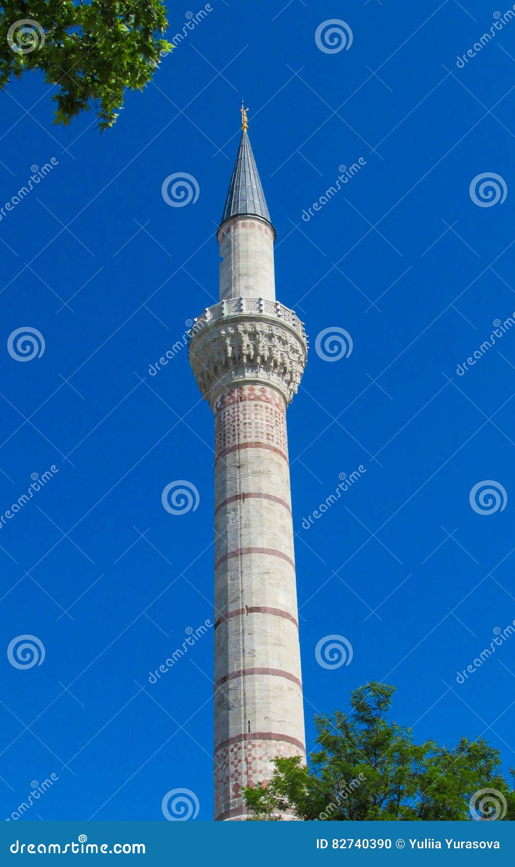 Mosque minara in Turkey stock photo. Image of bosphorus - 82740390