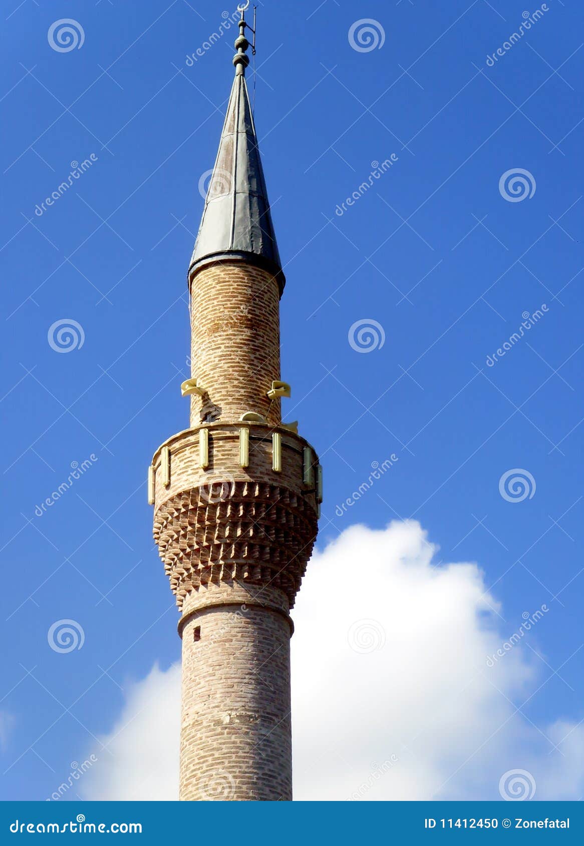 Mosque Minaret stock photo. Image of faith, gulf, famous - 11412450