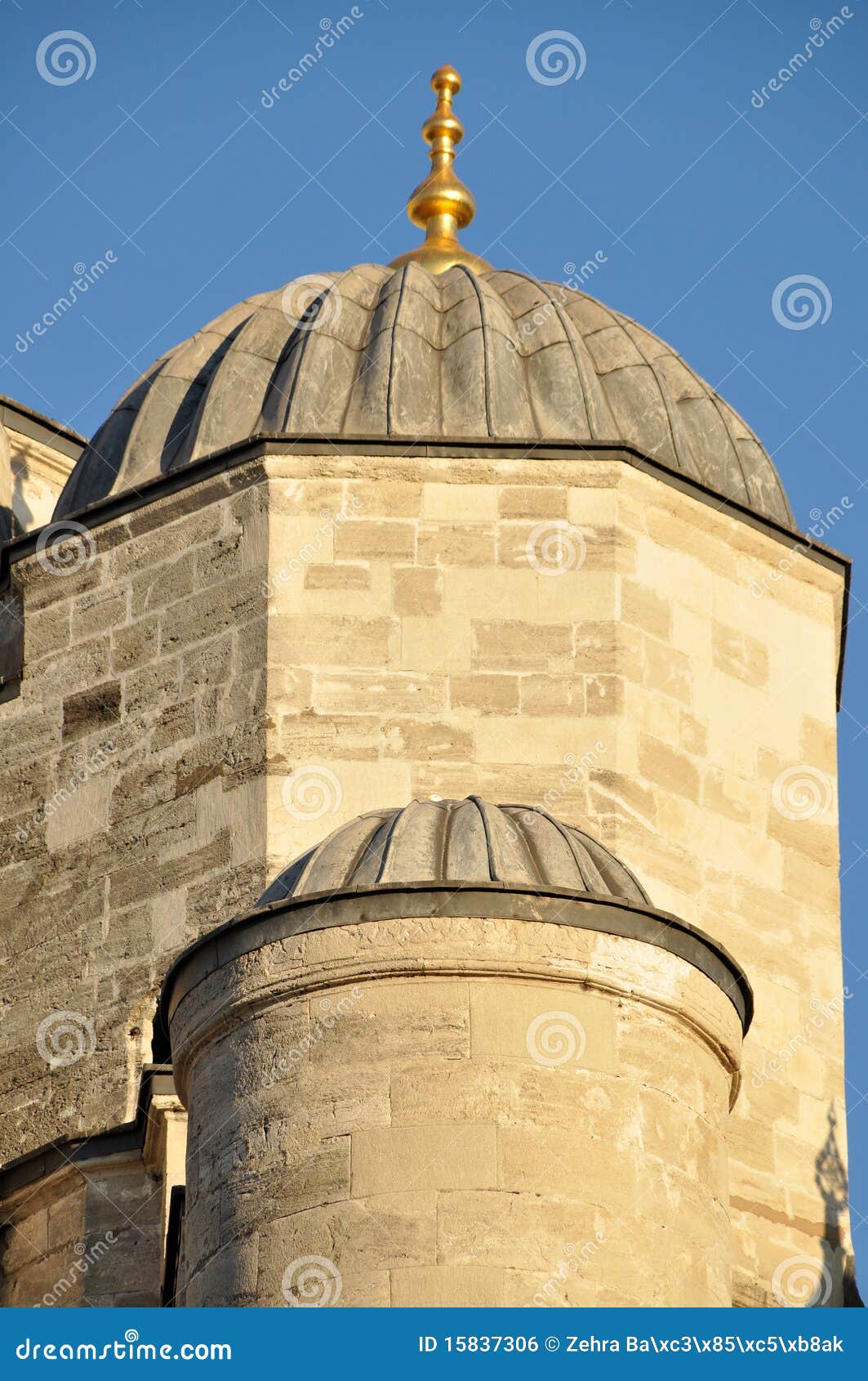 Mosque and Minaret stock photo. Image of gold, constantinople - 15837306