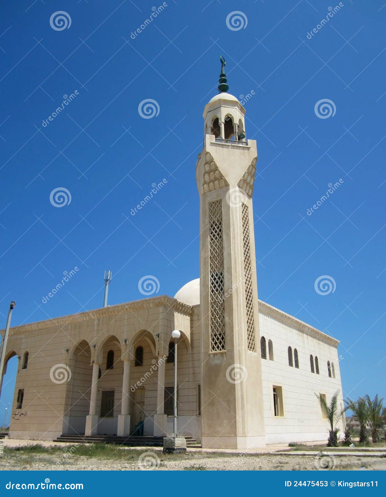Mosque with minaret stock image. Image of light, islamic - 24475453