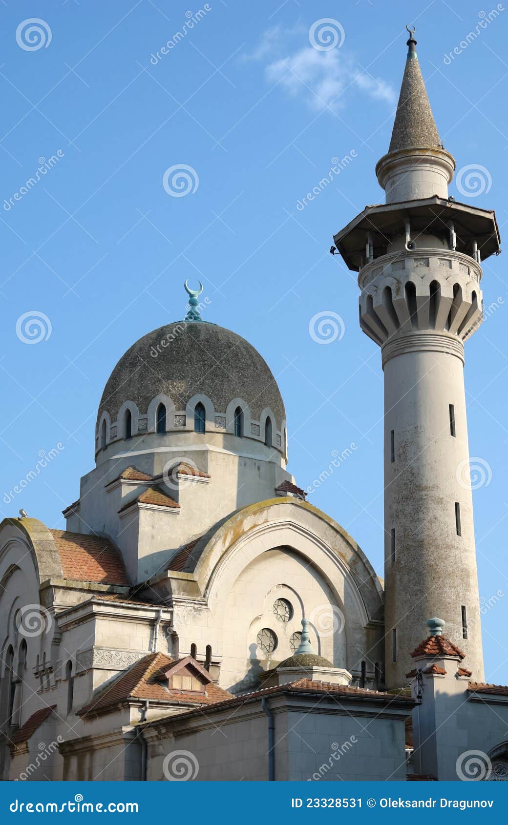 Mosque and Minaret in Constanta. Stock Image - Image of tourism, sacred ...