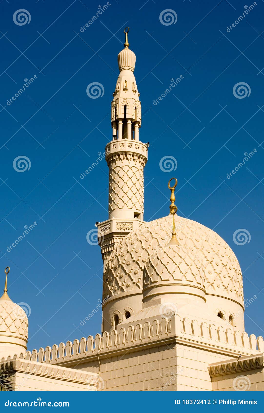 Mosque Minaret, Dubai stock photo. Image of design, speaker - 18372412