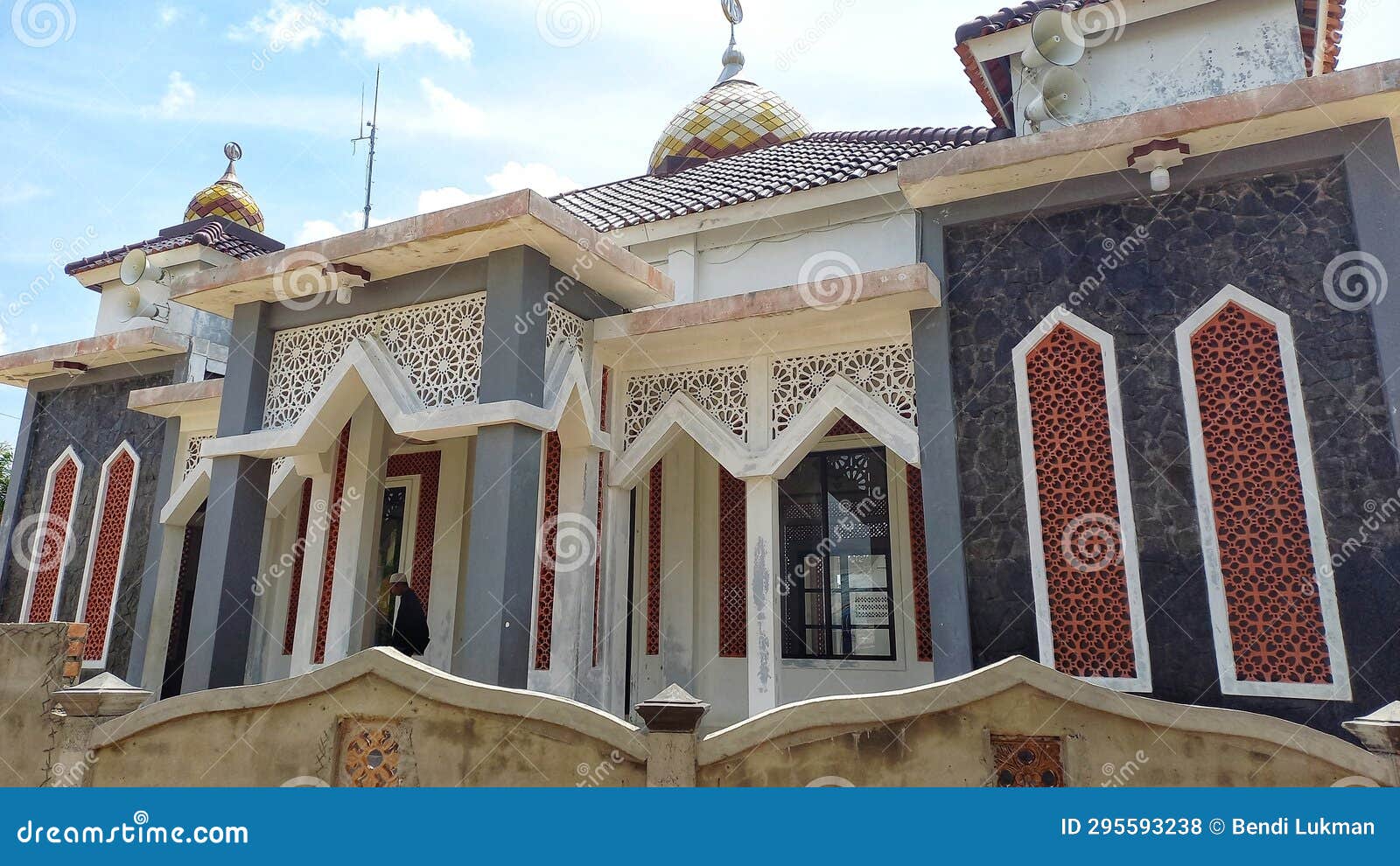 Mosque with a Modern Minimalist Design Stock Photo - Image of arabic ...