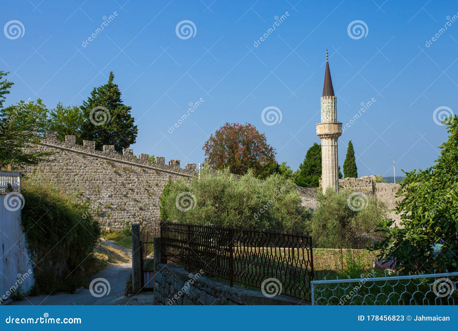 Mosque in Montenegro stock image. Image of religion - 178456823