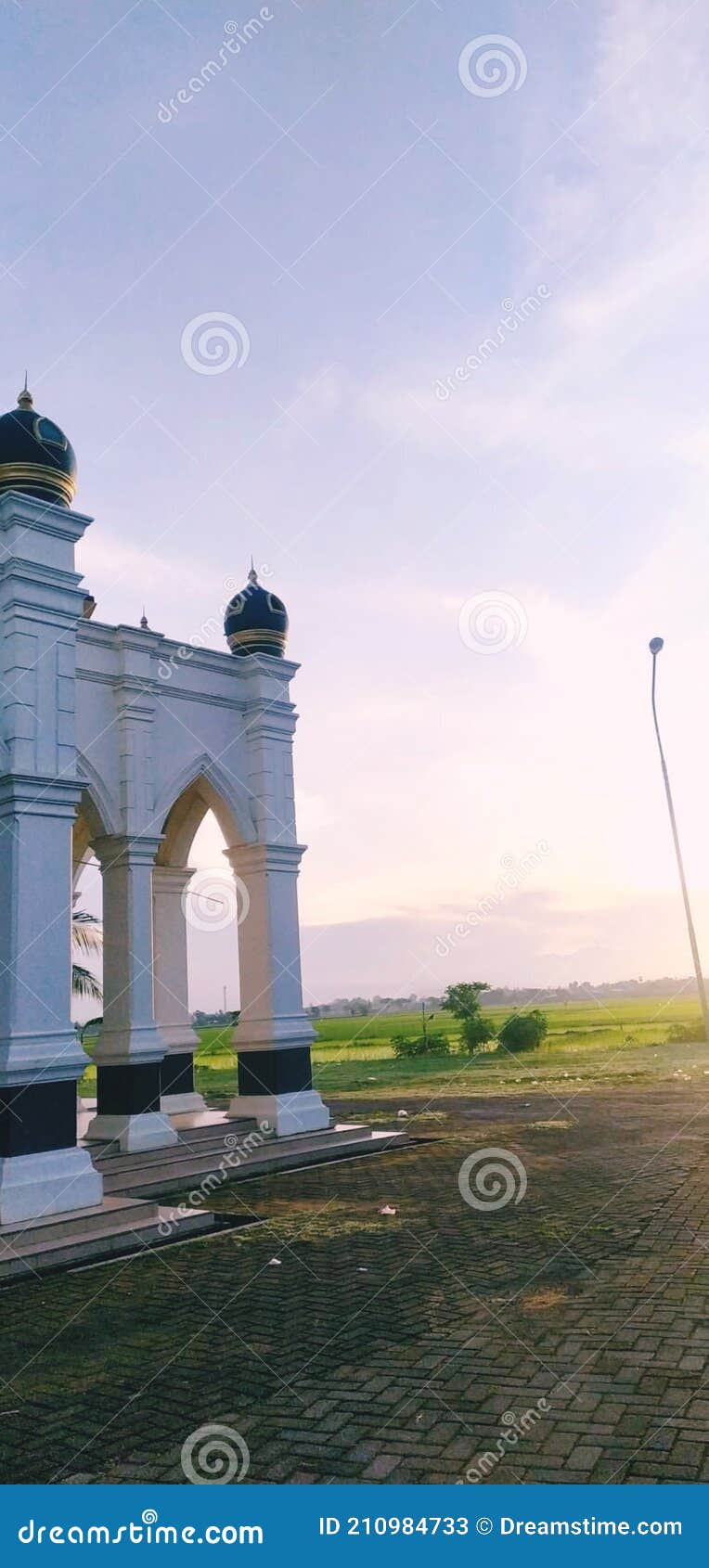 Mosque, Moslem Prayer, Sky, Outdoor Stock Image - Image of pray ...
