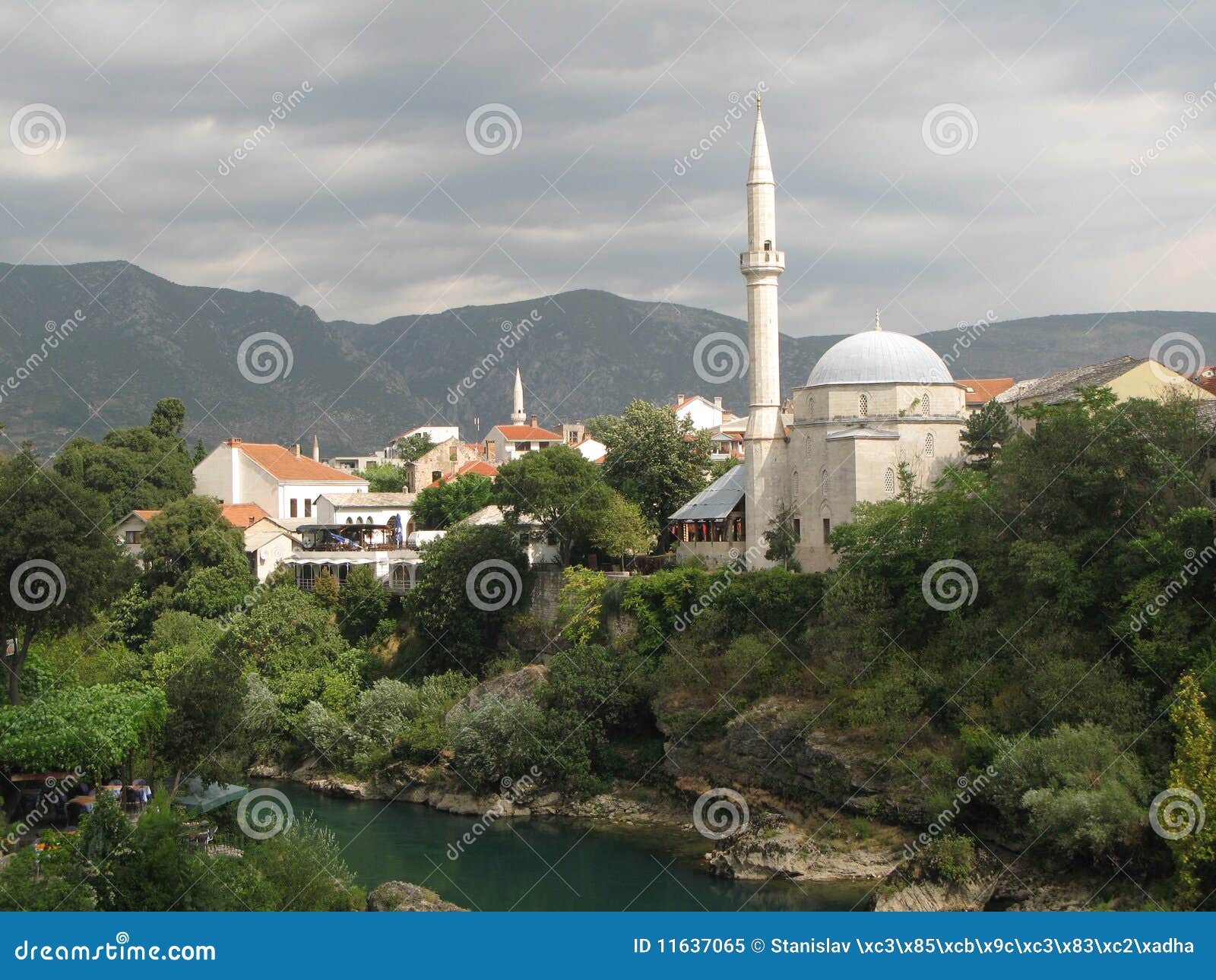 Mosque in Mostar stock image. Image of attraction, prayer - 11637065