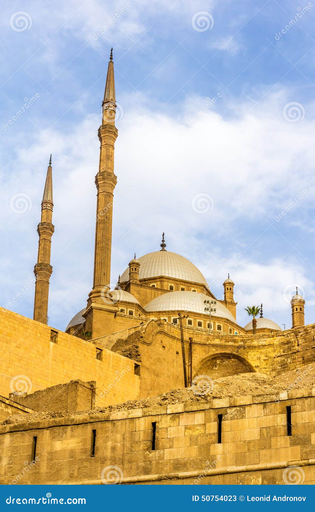 The Mosque of Muhammad Ali in Cairo Stock Image - Image of muslim ...