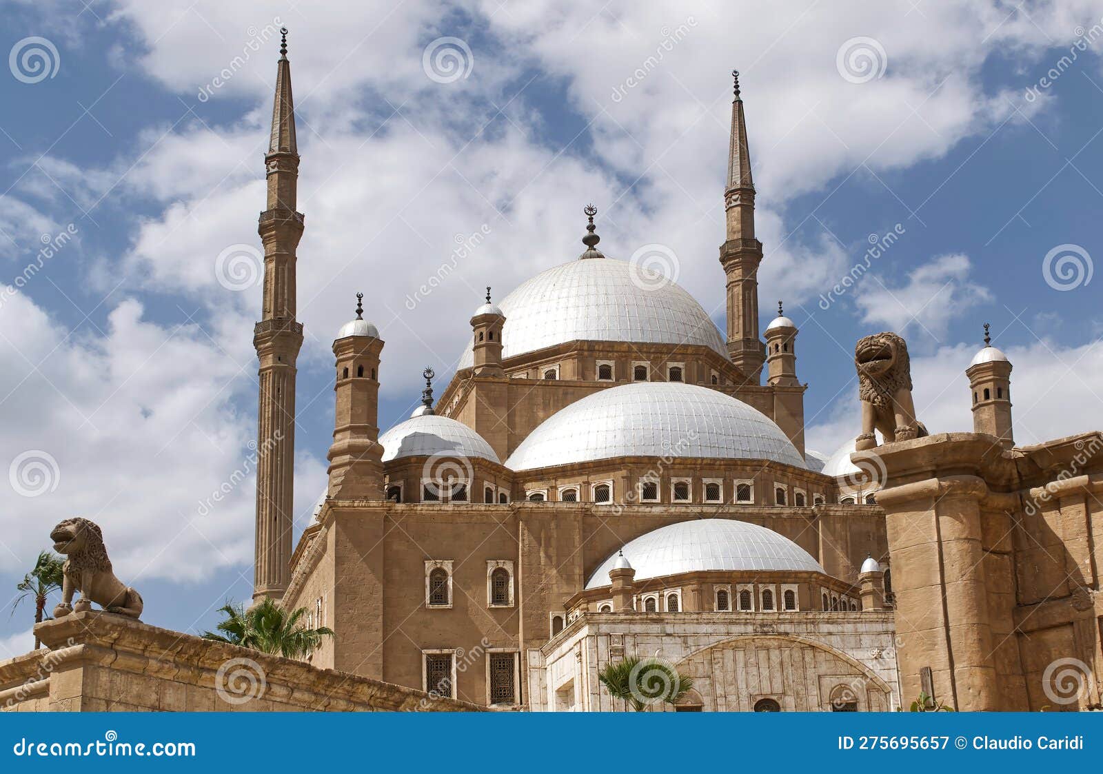 Mosque of Muhammad Ali in Cairo, Egypt Stock Image - Image of citadel ...