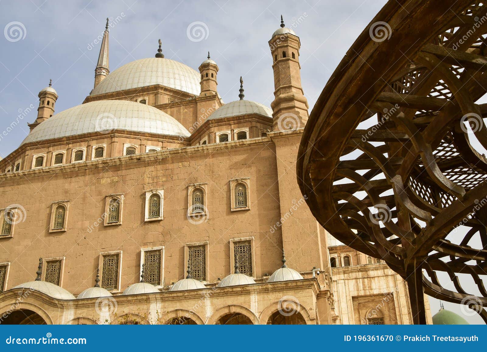Mosque of Muhammad Ali in the Citadel, Cairo Stock Photo - Image of ...