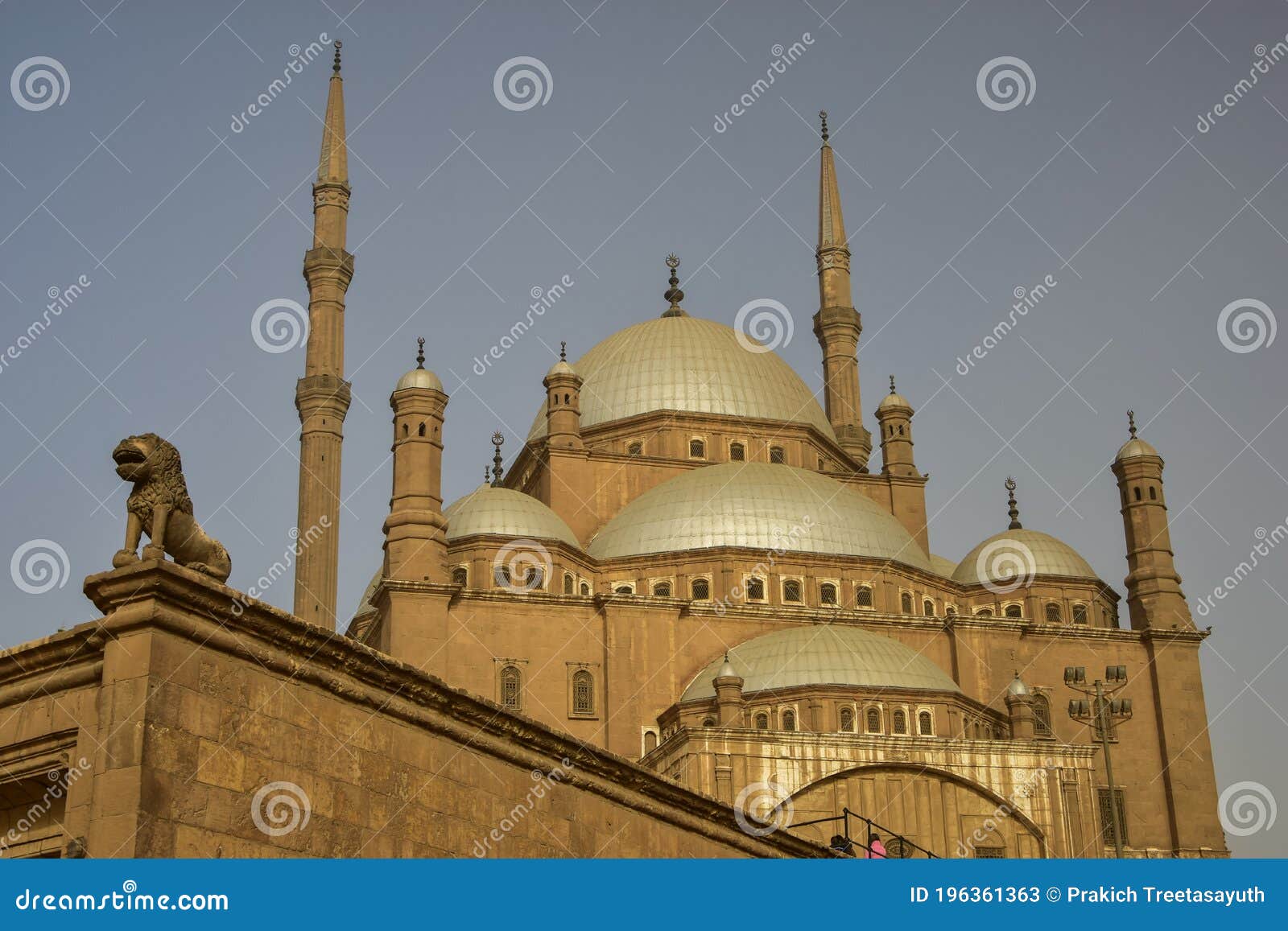 Mosque of Muhammad Ali in the Citadel, Cairo Stock Image - Image of ...