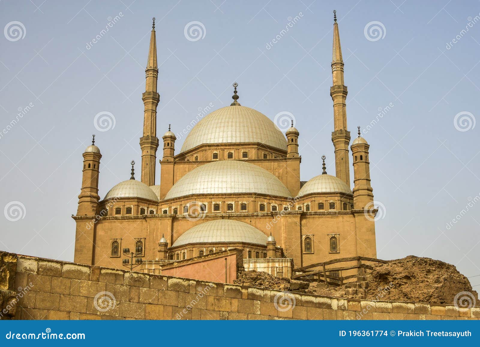 Mosque of Muhammad Ali in the Citadel, Cairo Stock Photo - Image of ...