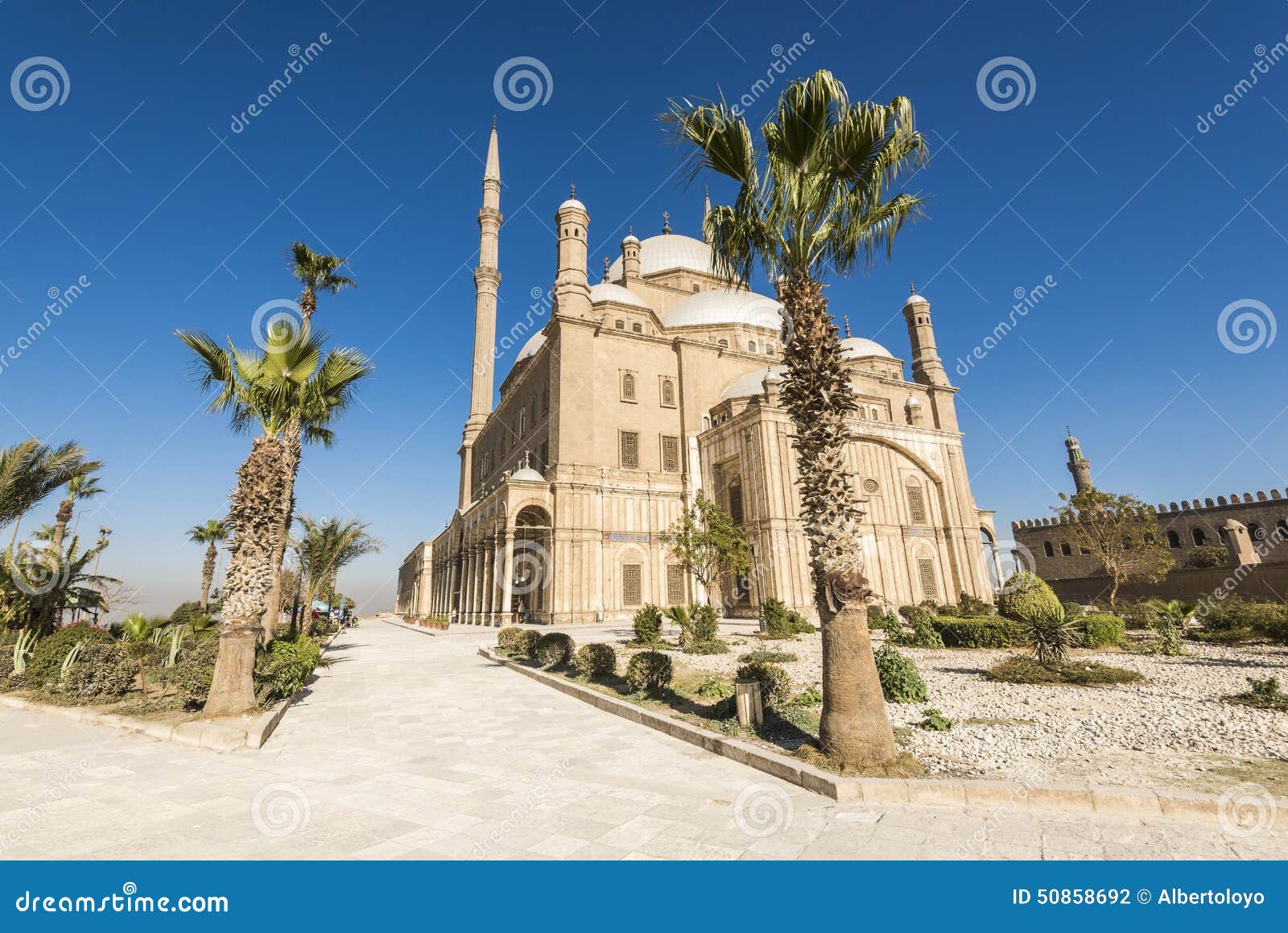 Mosque of Muhammad Ali, Saladin Citadel of Cairo (Egypt) Stock Photo ...