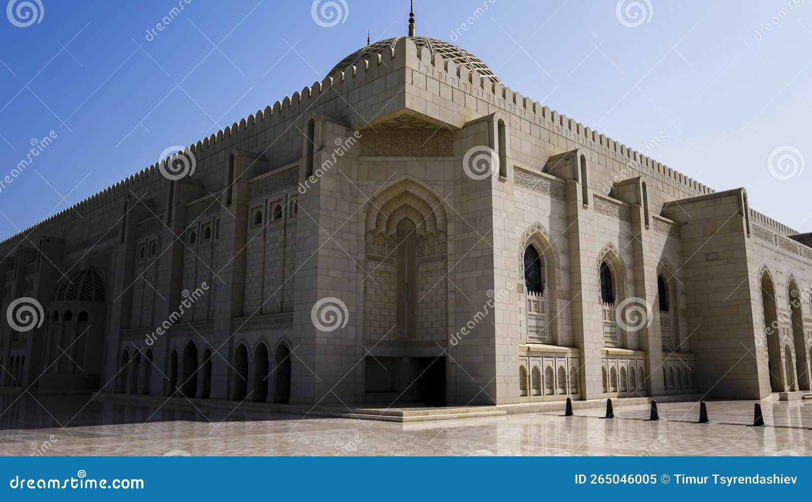 Mosque in Muscat stock image. Image of facade, chapel - 265046005