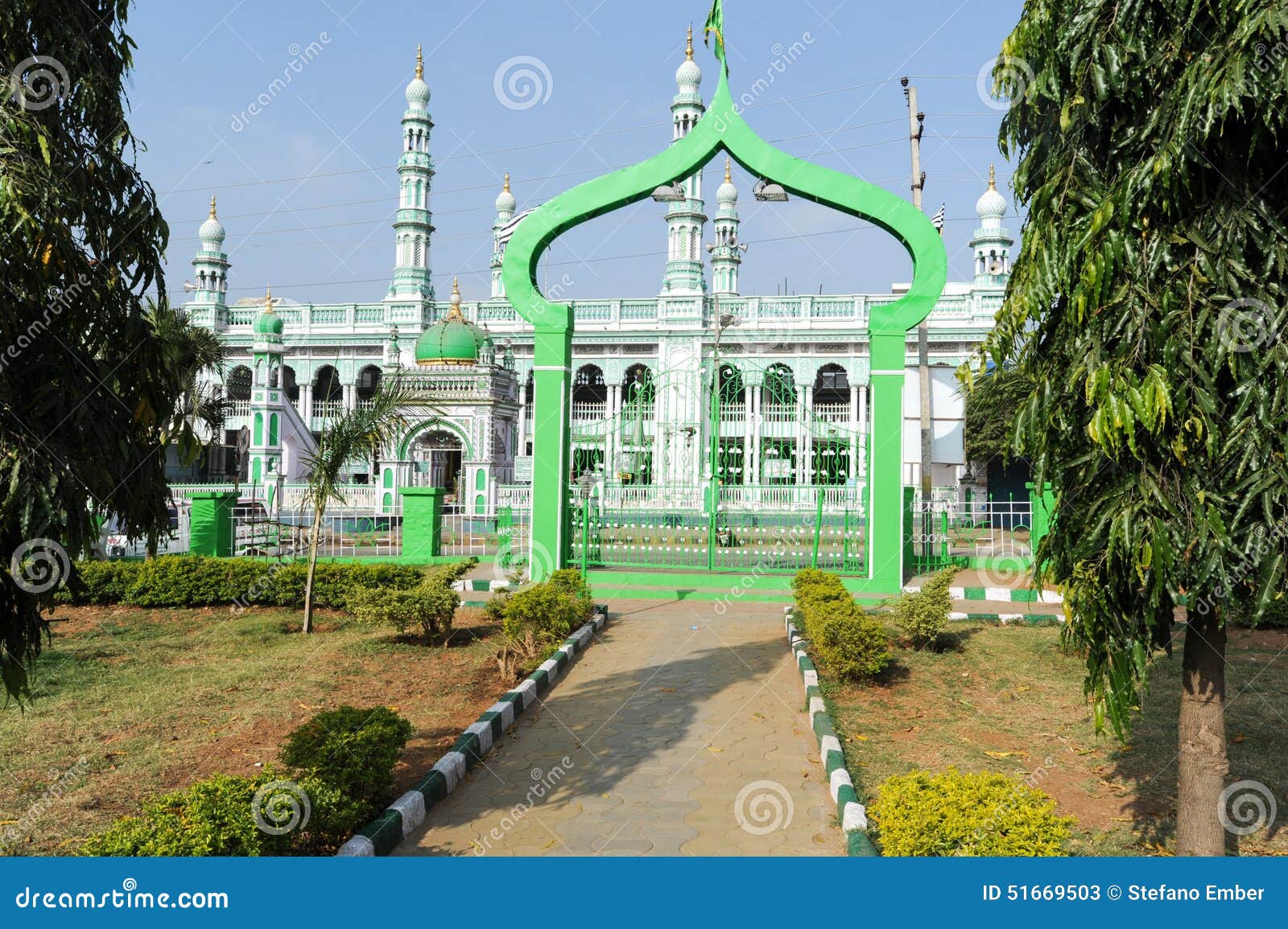 The mosque of Mysore stock image. Image of structure - 51669503