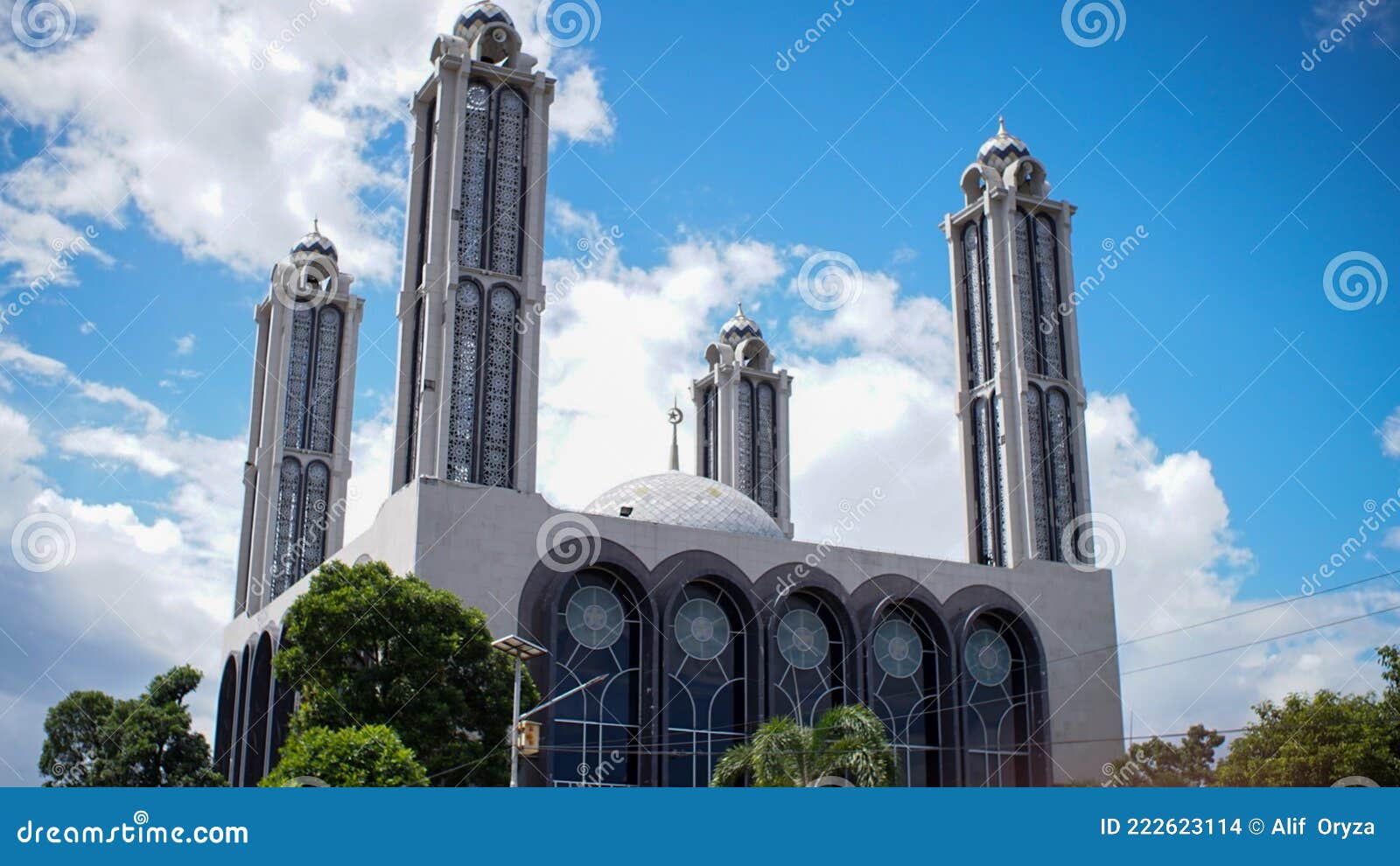 Mosque near university stock photo. Image of steeple - 222623114