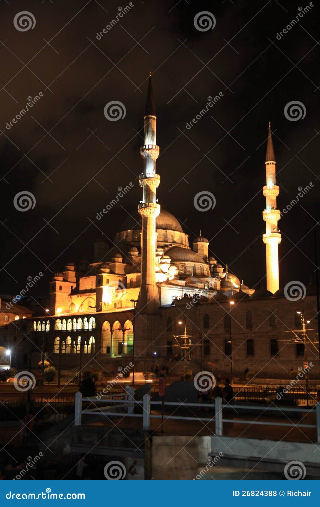 Mosque by night stock photo. Image of architecture, moslim - 26824388