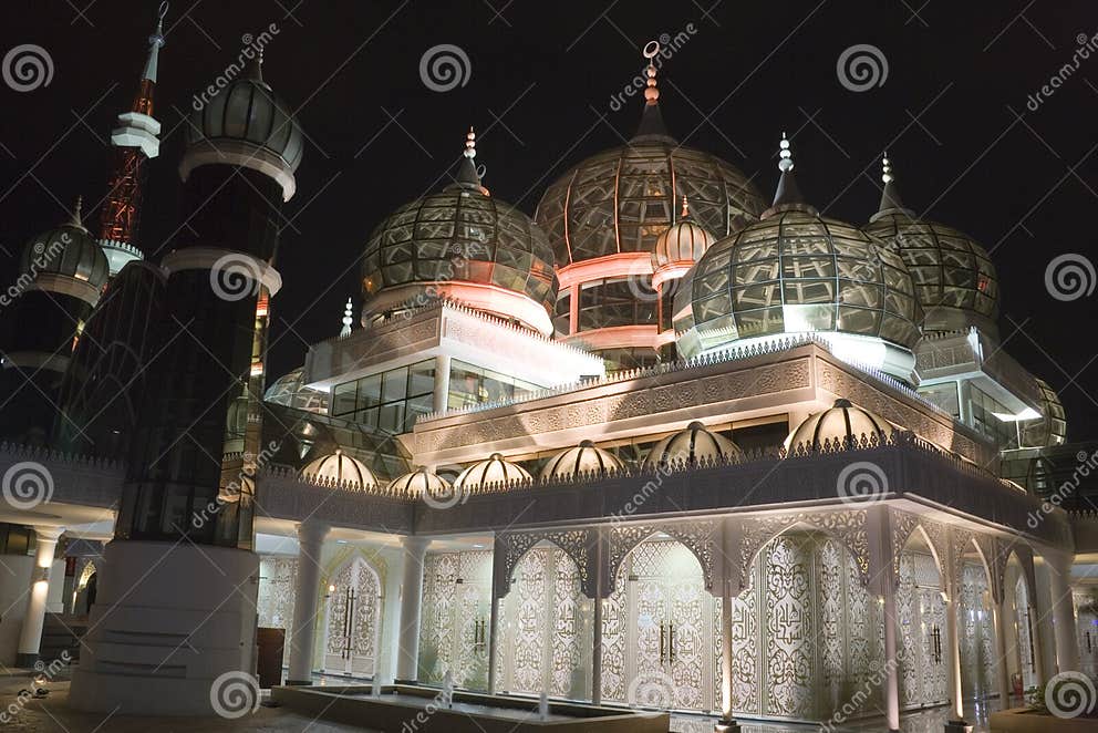 Mosque at Night stock image. Image of kuala, moslem, prayer - 4527011