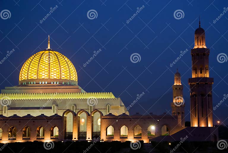 Mosque in night stock image. Image of grand, decoration - 5748289