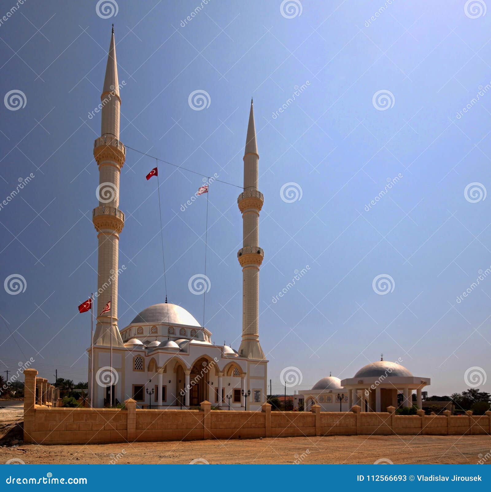 Mosque in northern Cyprus stock image. Image of religion - 112566693