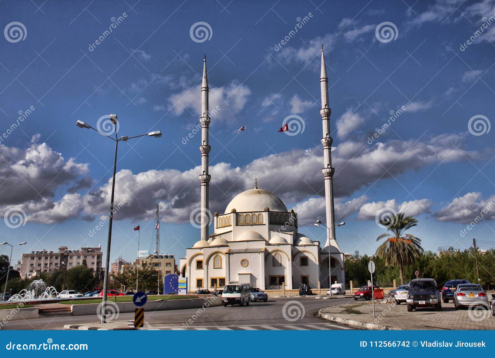 Mosque in northern Cyprus editorial photography. Image of north - 112566742