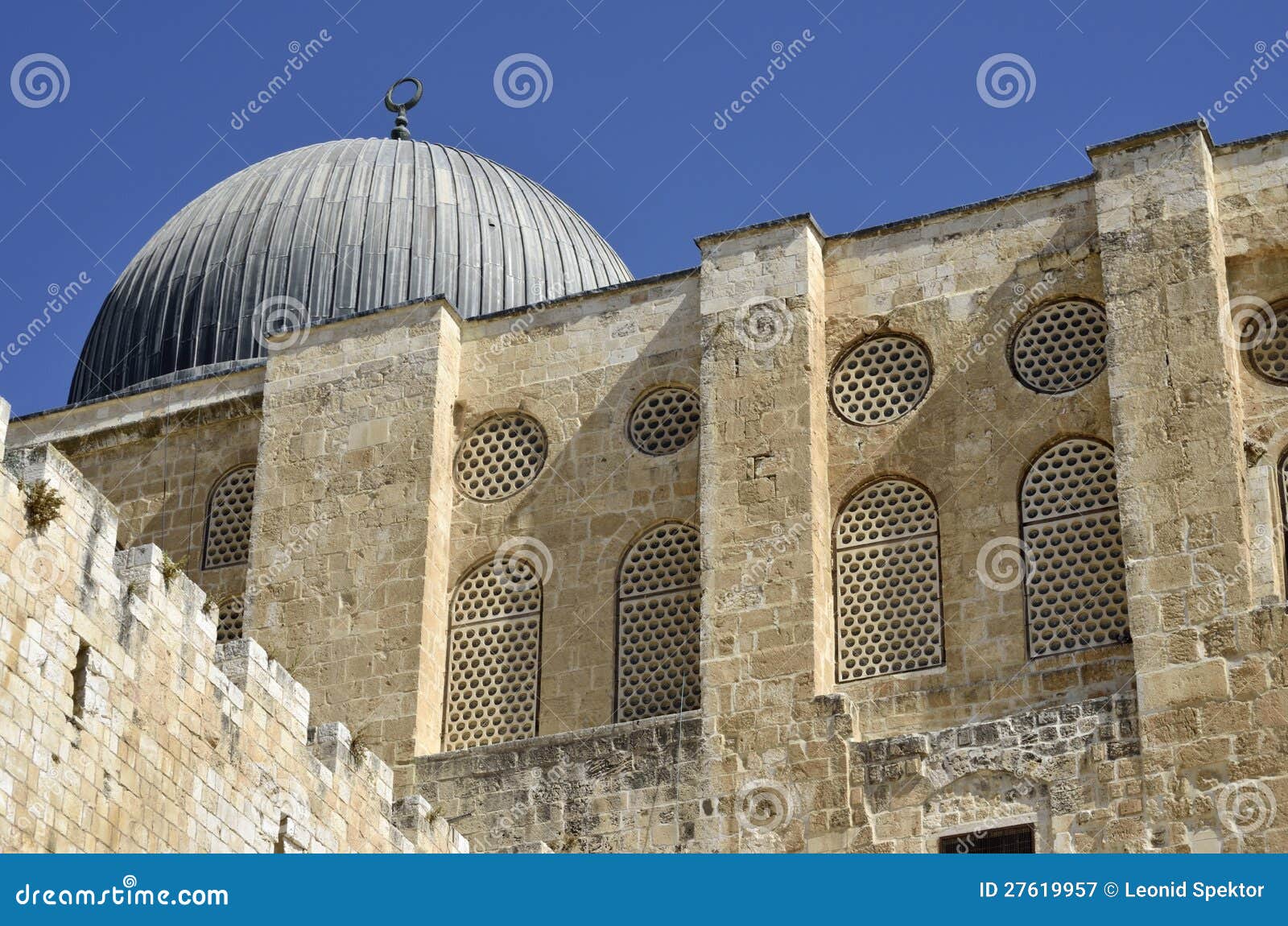 Mosque in Old City of Jerusalem. Stock Image - Image of mount, east ...