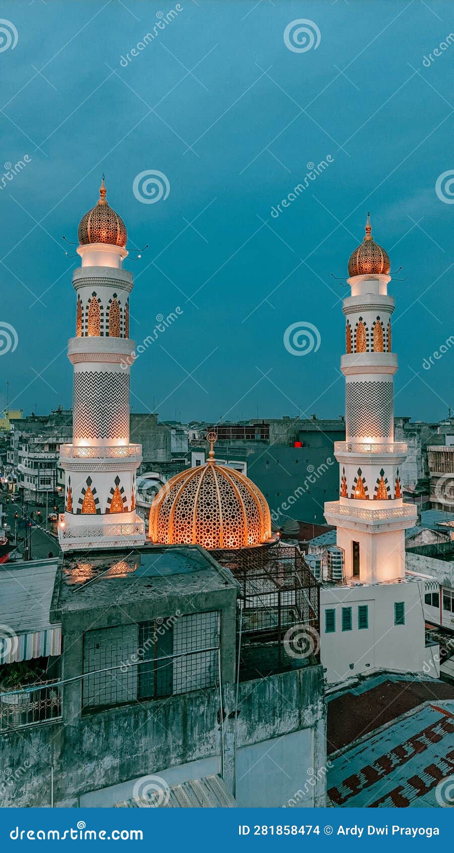 The Mosque is a Place of Worship for Muslims Stock Photo - Image of ...