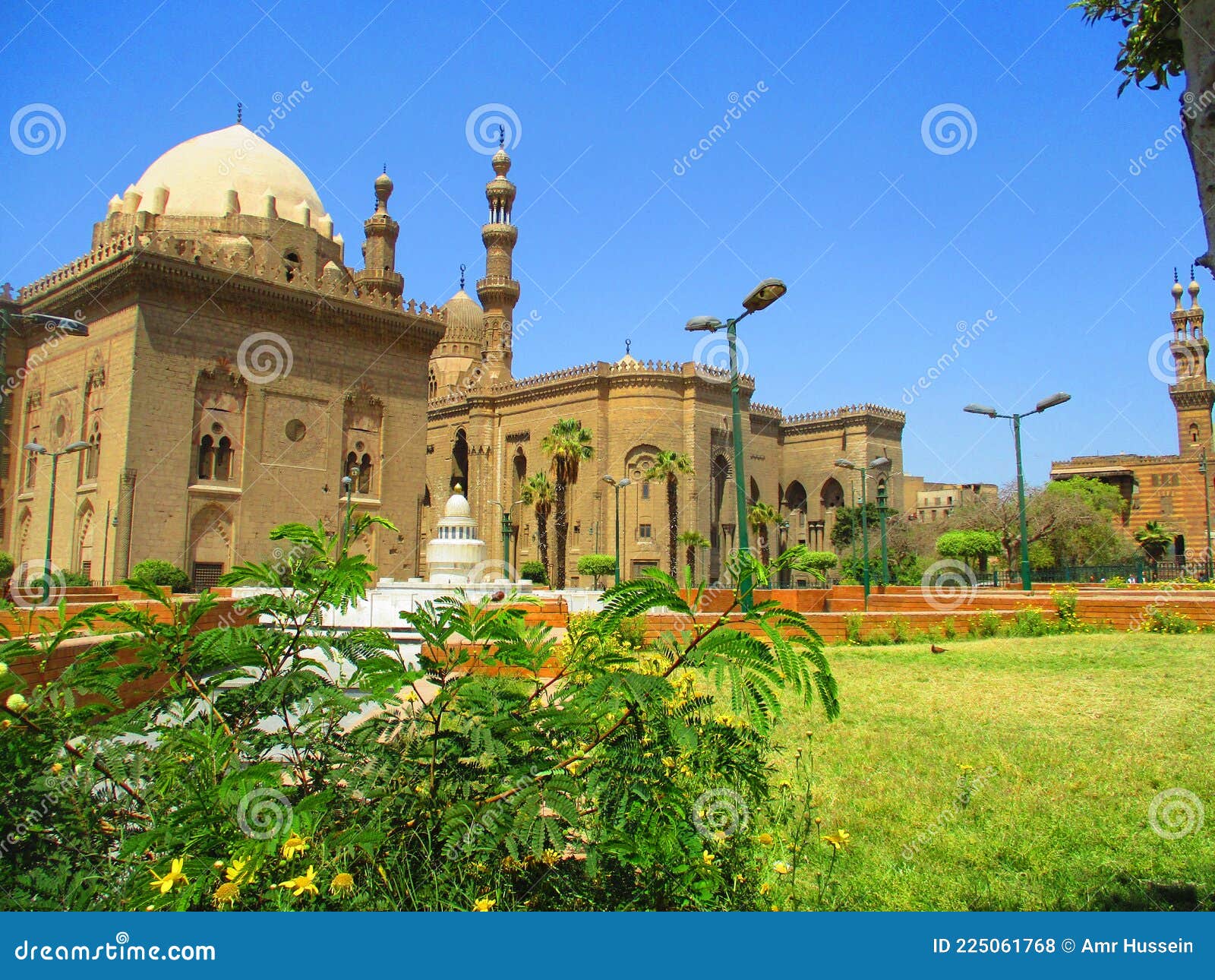 Mosque and Plants in Cairo in Egypt Stock Photo - Image of historical ...
