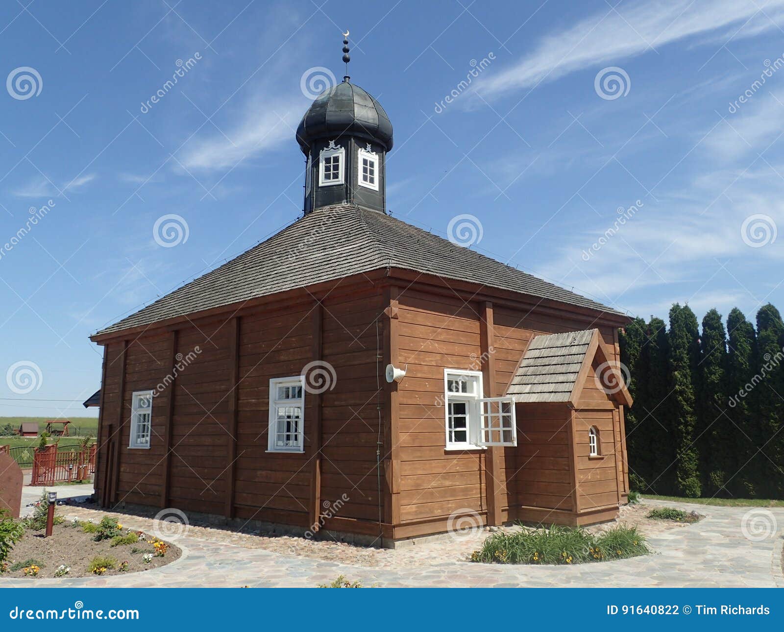 Mosque, Poland stock photo. Image of holy, timber, muslim - 91640822