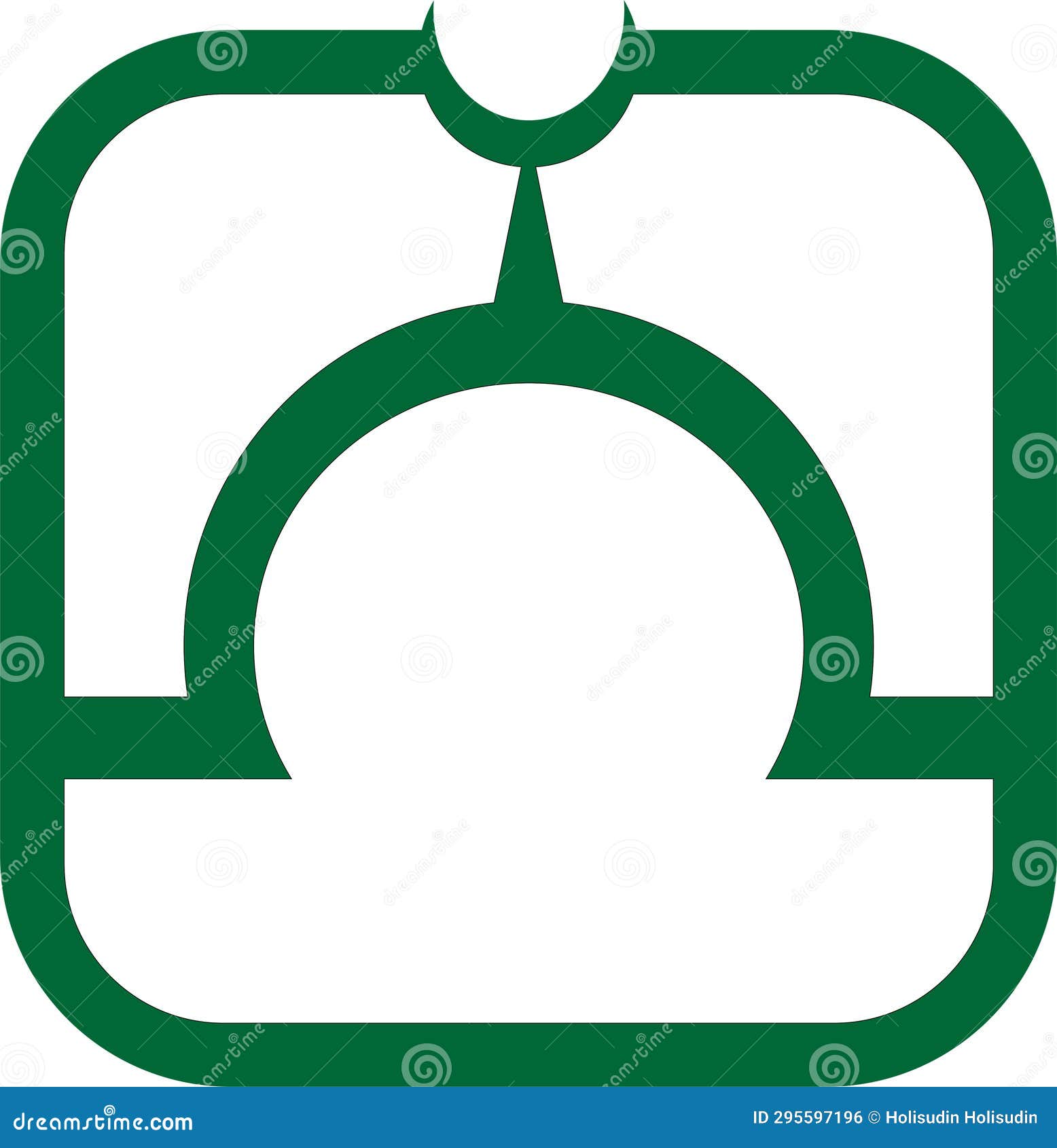 Mosque or Prayer Room Logo Design or Template Stock Illustration ...