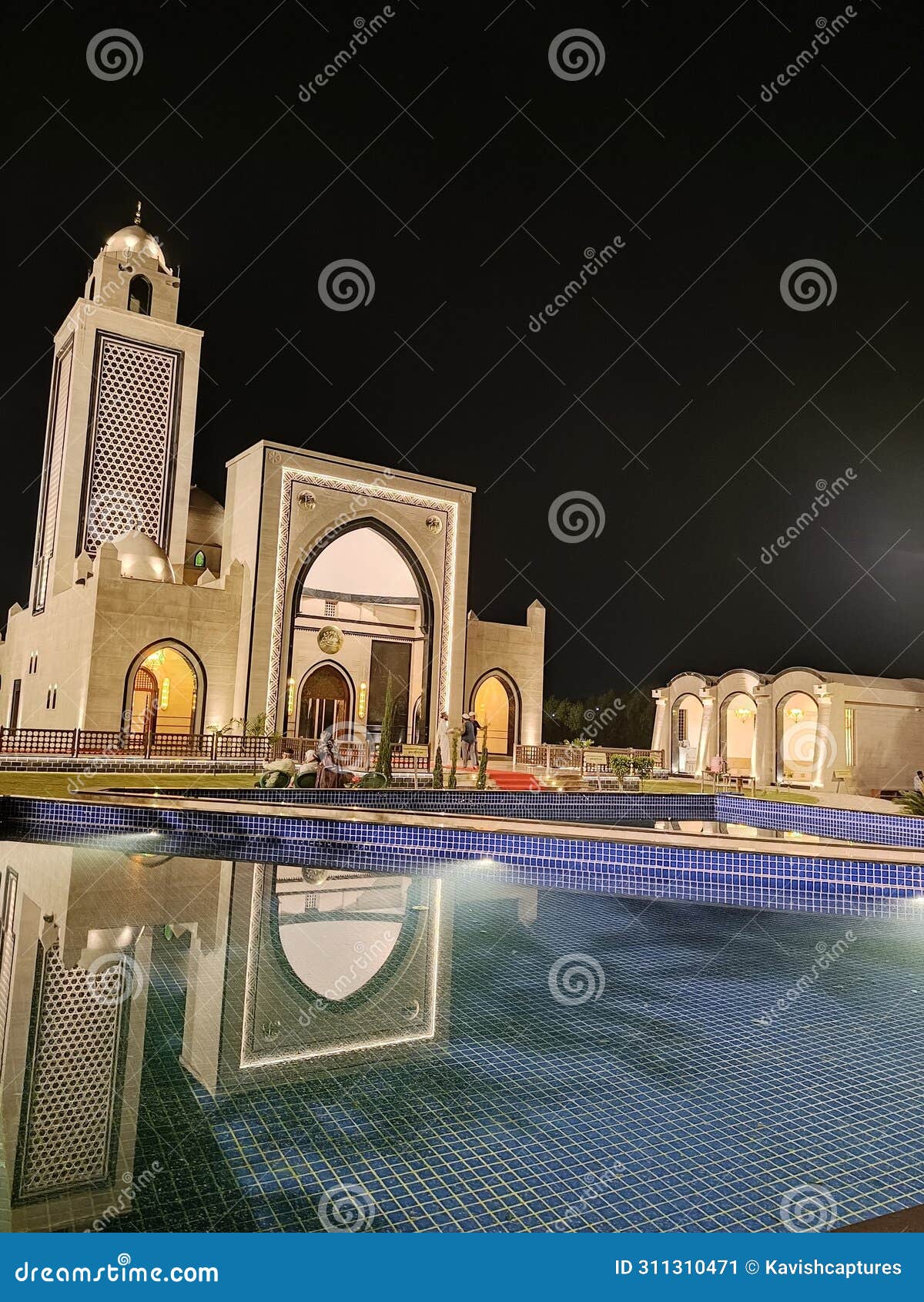 Mosque Reflection on Water , Ramadan Kareem, Family Time Stock Image ...