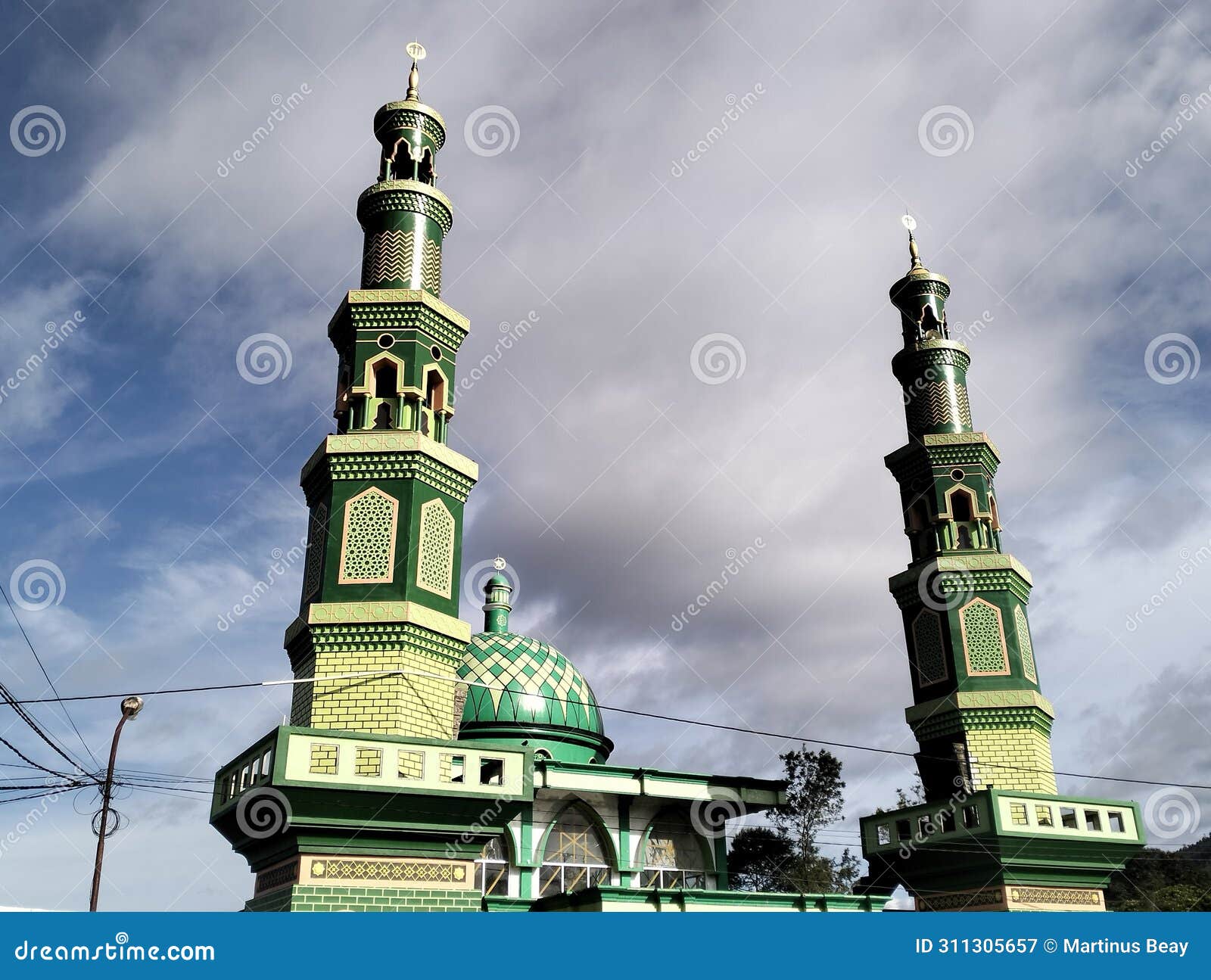 Mosque in the Remote Village of Wonosobo, Central Java Stock Image ...