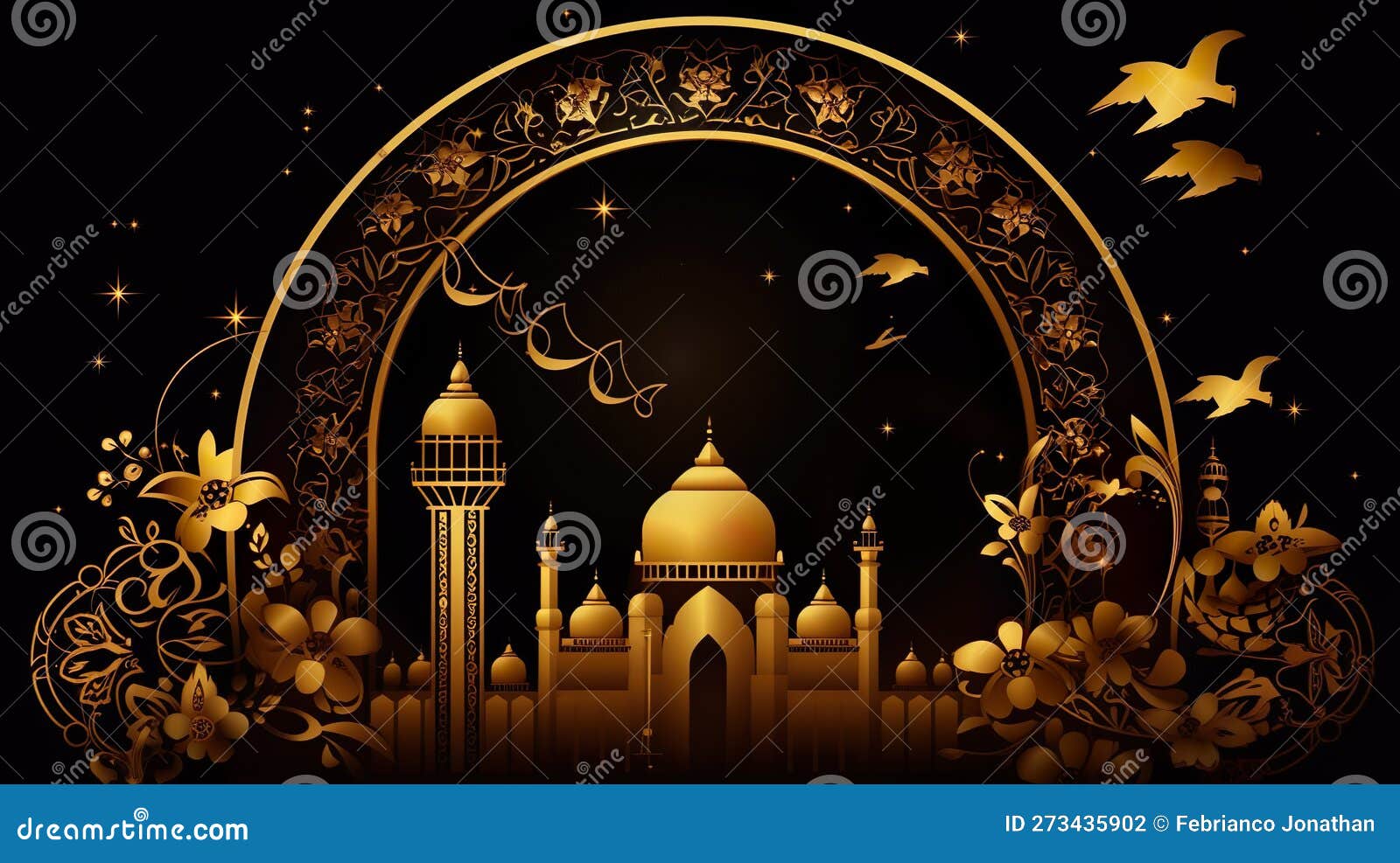 An mosque rendering ai stock illustration. Illustration of building ...