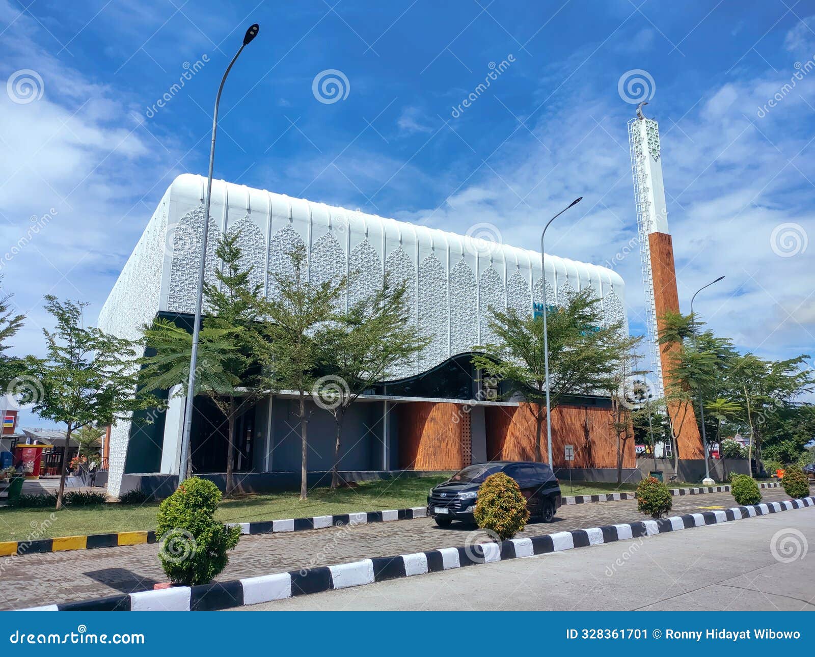 Mosque at Rest Area 166 a Trans Java Indonesia Toll Road. Editorial ...
