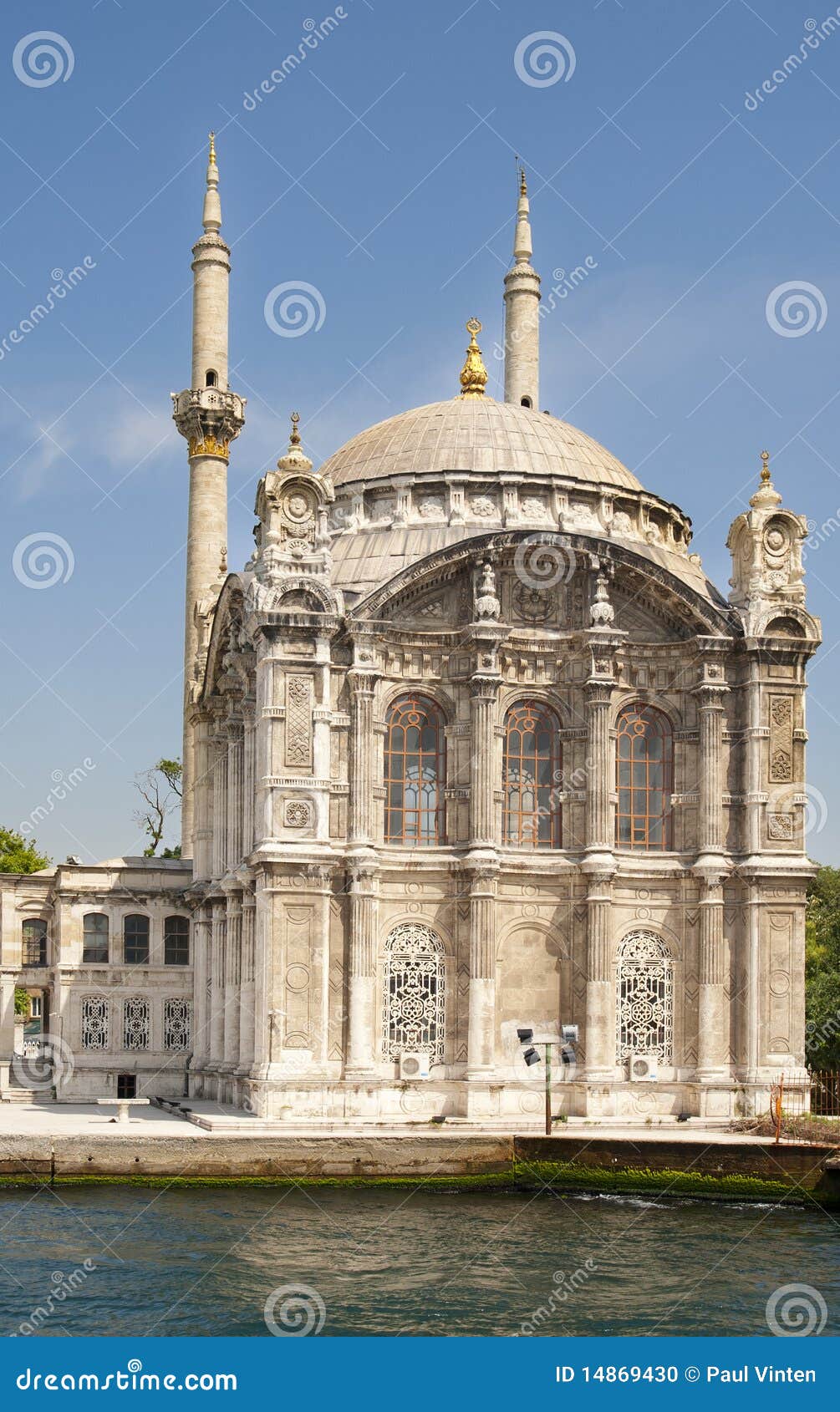 Mosque by a river stock photo. Image of structure, architecture - 14869430