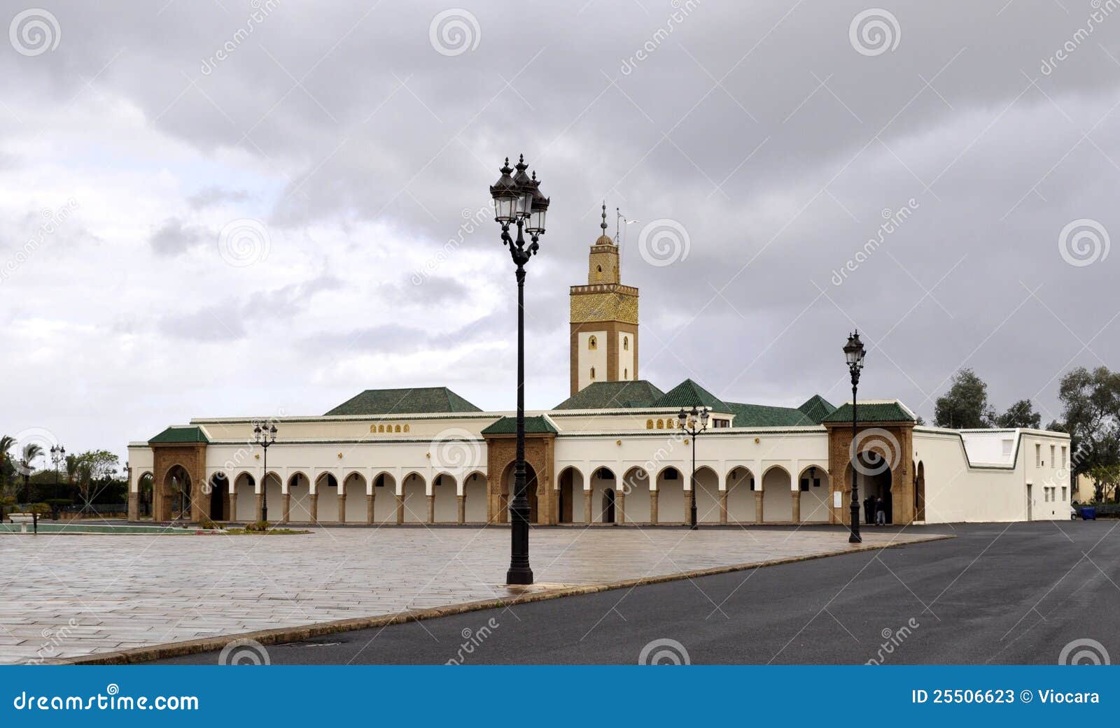 MOSQUE of the ROYAL PALACE in RABAT Stock Image - Image of tower ...