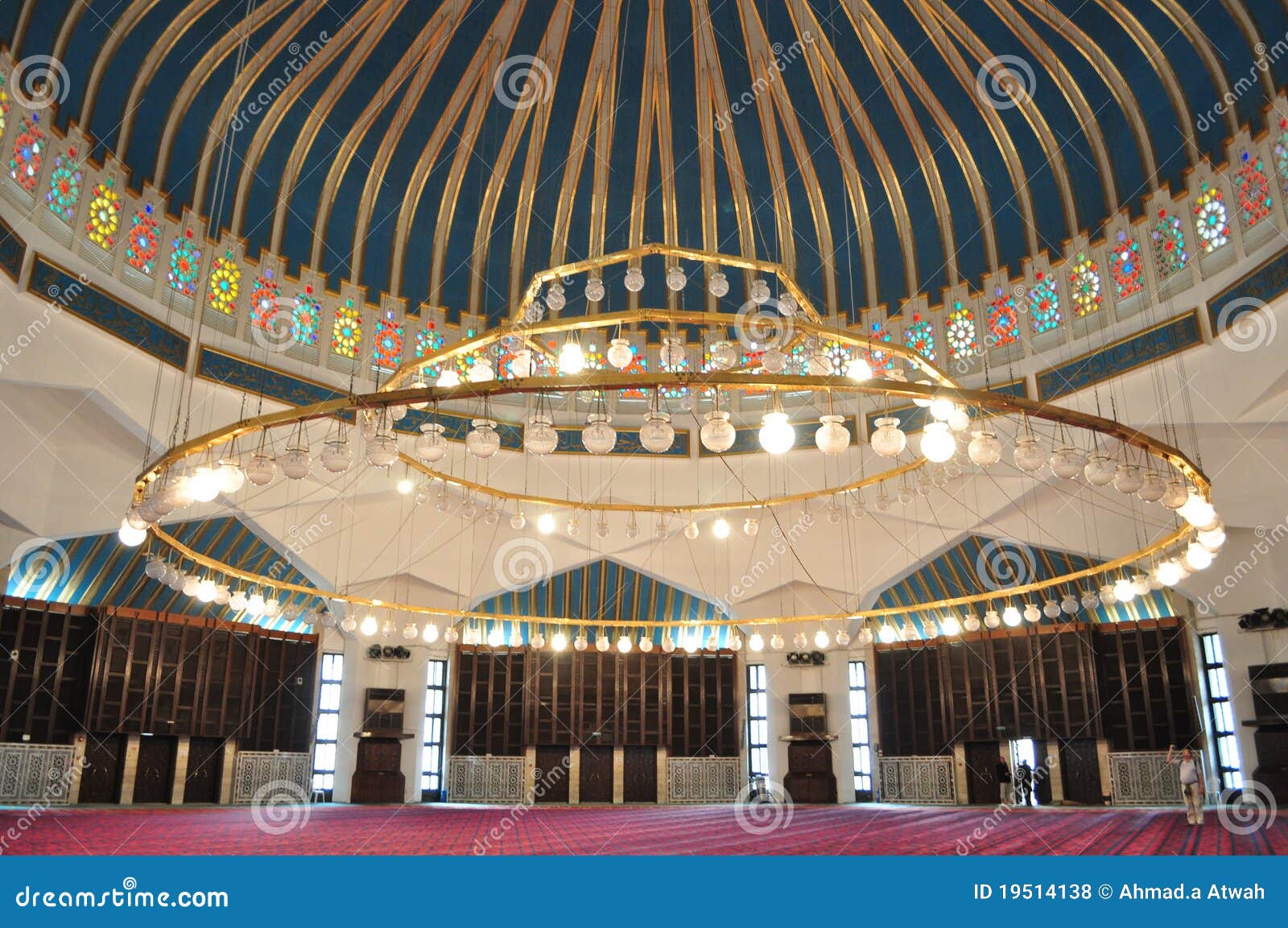 Mosque s Interior stock photo. Image of islamic, lights - 19514138