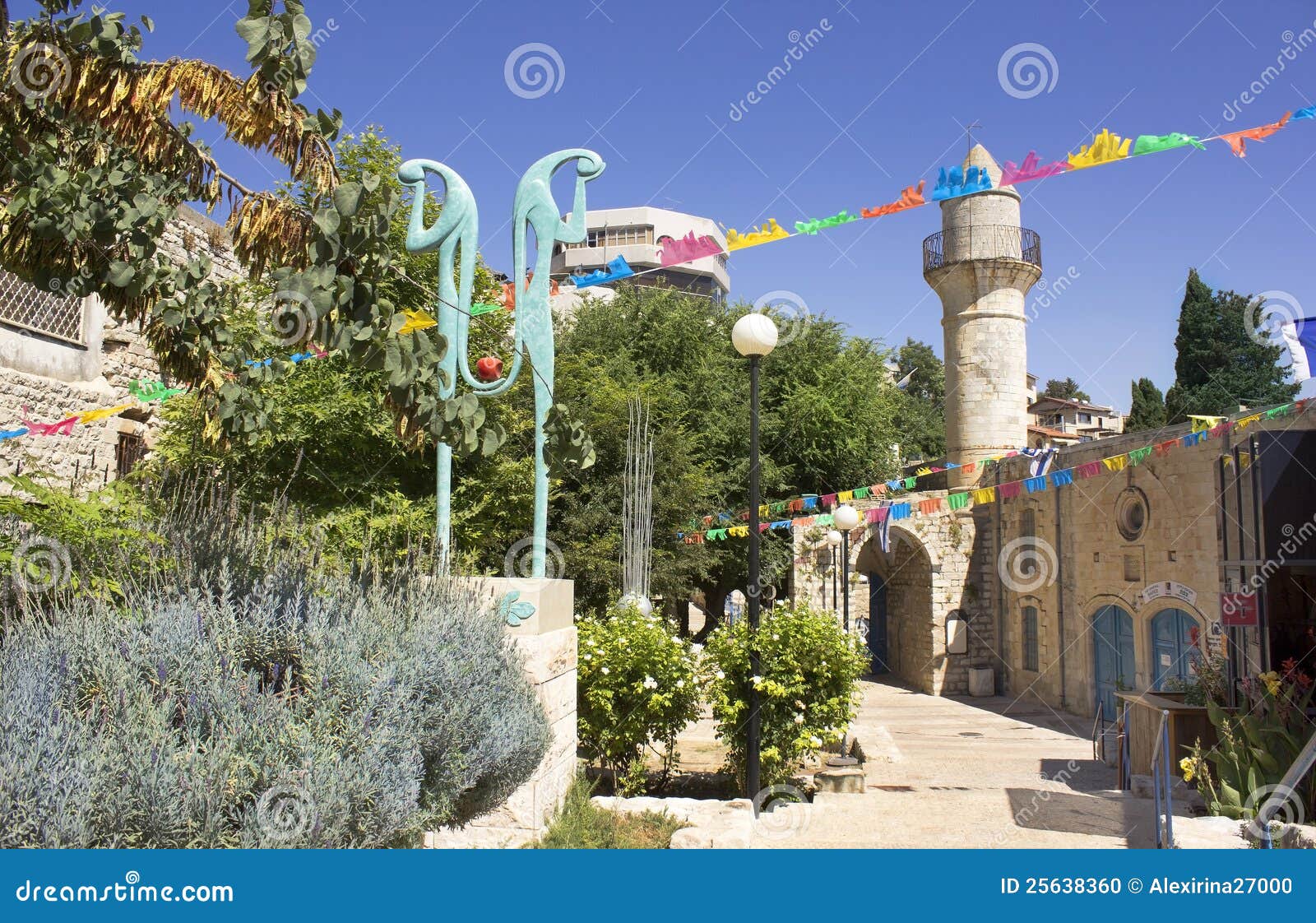 Mosque in Safed, Israel stock photo. Image of galilee - 25638360