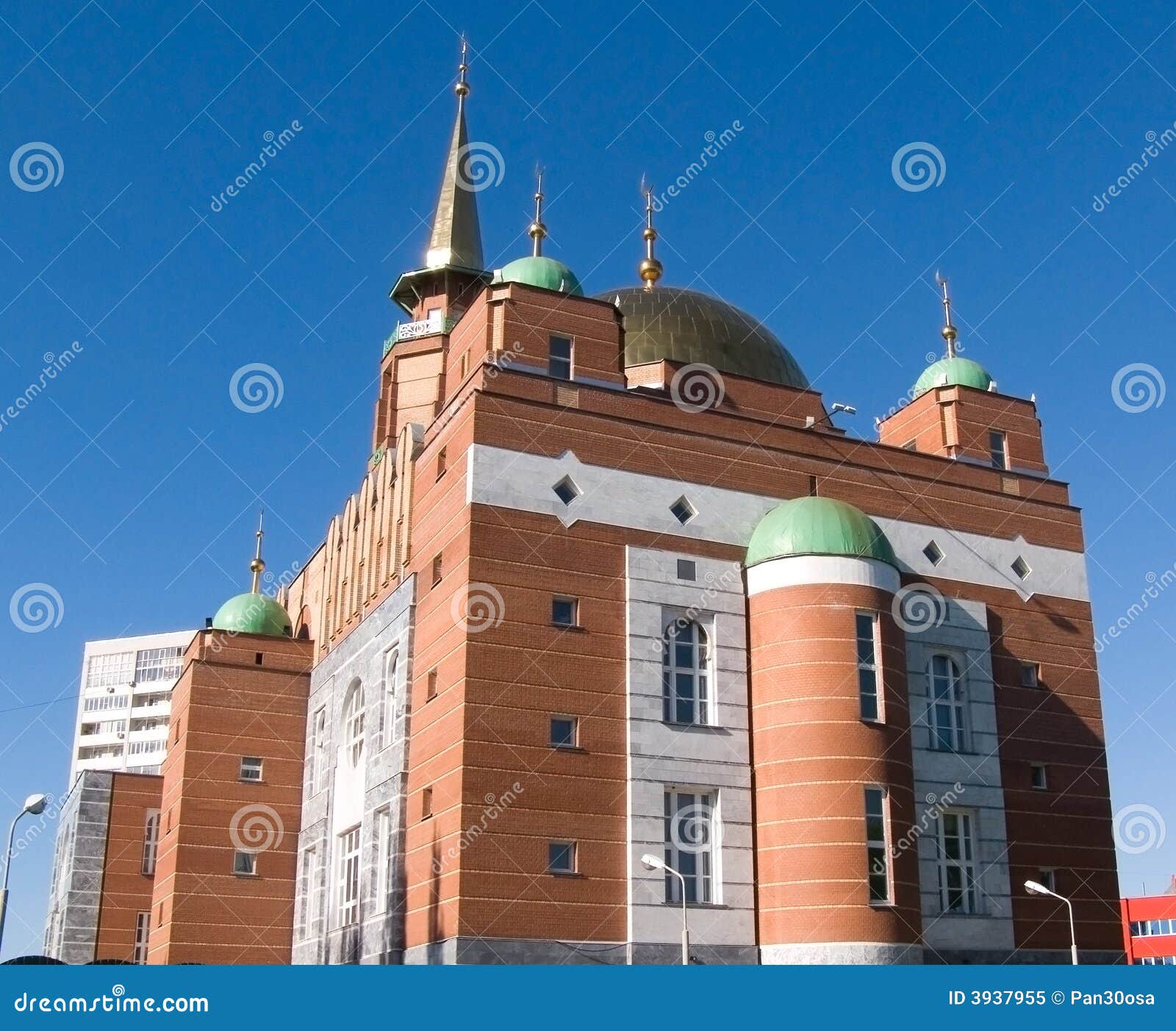 Mosque in Samara stock image. Image of temple, clean, building - 3937955
