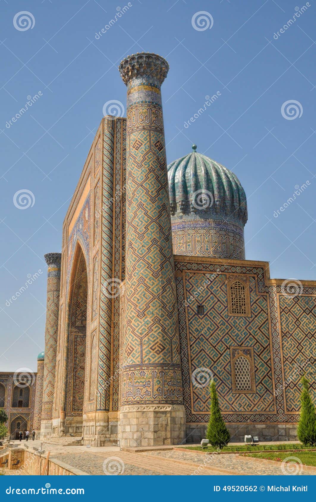 Mosque in Samarkand stock photo. Image of religious, uzbek - 49520562