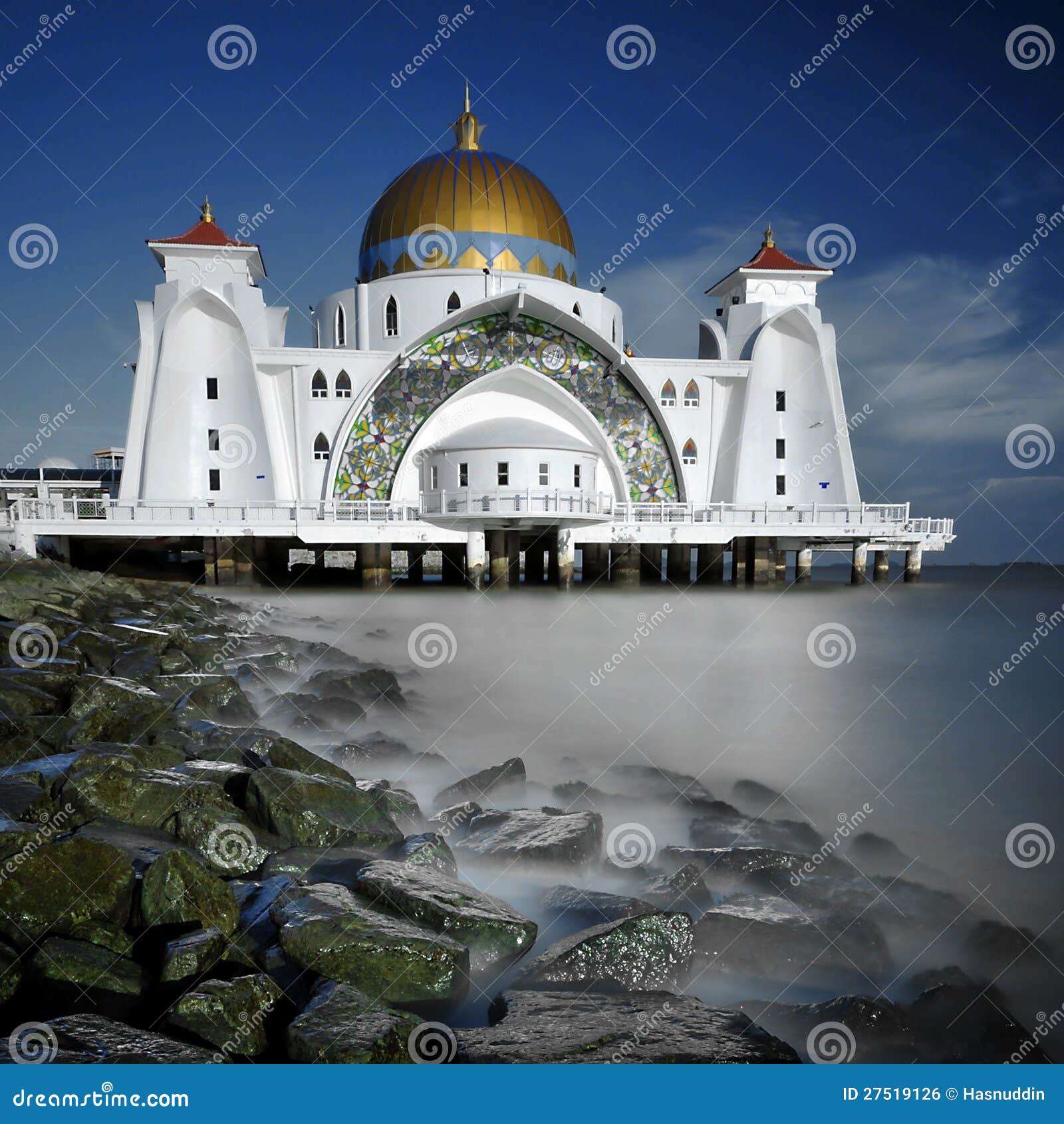 Mosque by the sea stock photo. Image of selat, mosque - 27519126